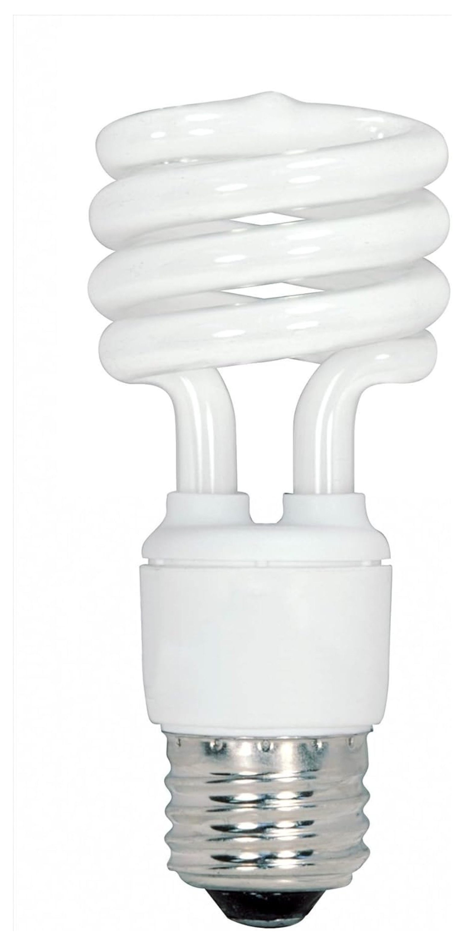 S6235 13-Watt Medium Base T2 Mini Spiral, 2700K, 120V, Equivalent to 60 ...