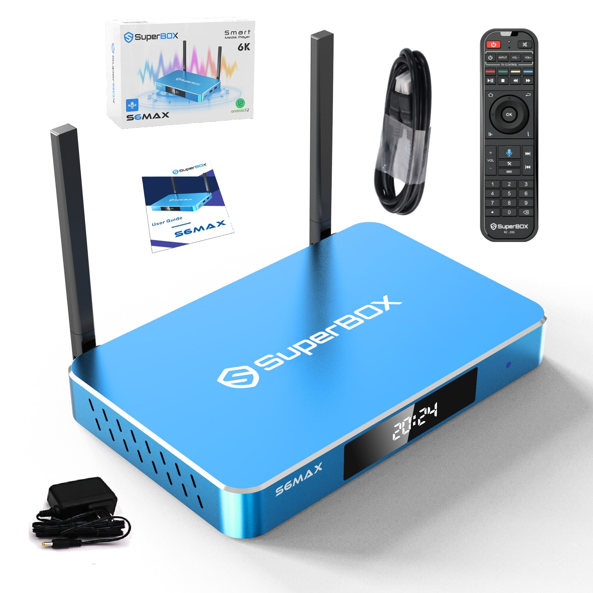 S6MAX Fully Loaded Smart Box with 4GB RAM+64GB Storage, Built-in Voice ...