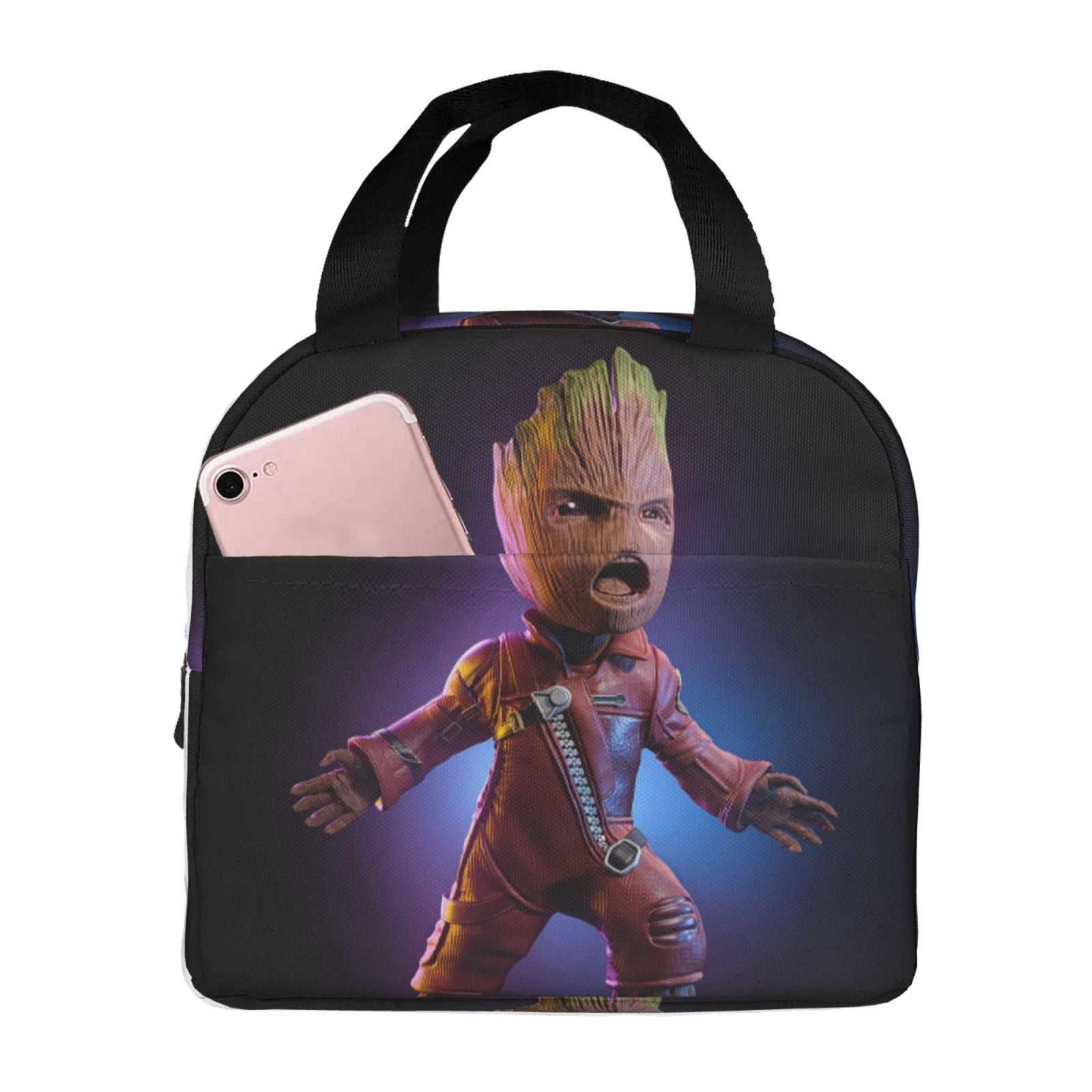 Groot Lunch Bag Cartoon Lunch Box Tote Bag Reusable Insulated Lunch ...