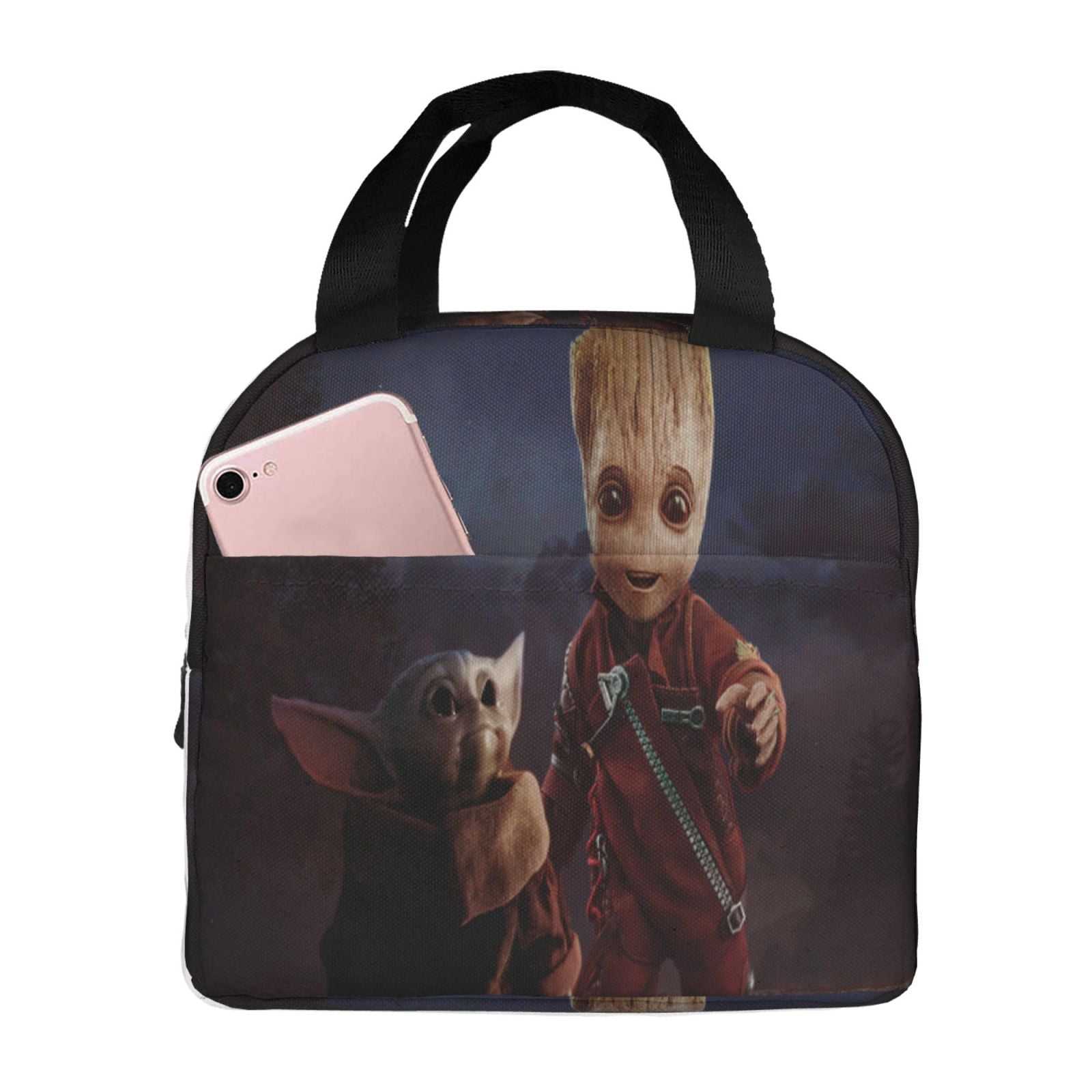 Groot Lunch Bag Cartoon Lunch Box Tote Bag Reusable Insulated Lunch ...