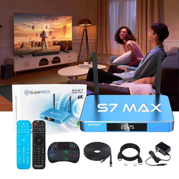 S7 Max Superbox Upgraded Version 6K/64GB Home Theater System Box ...