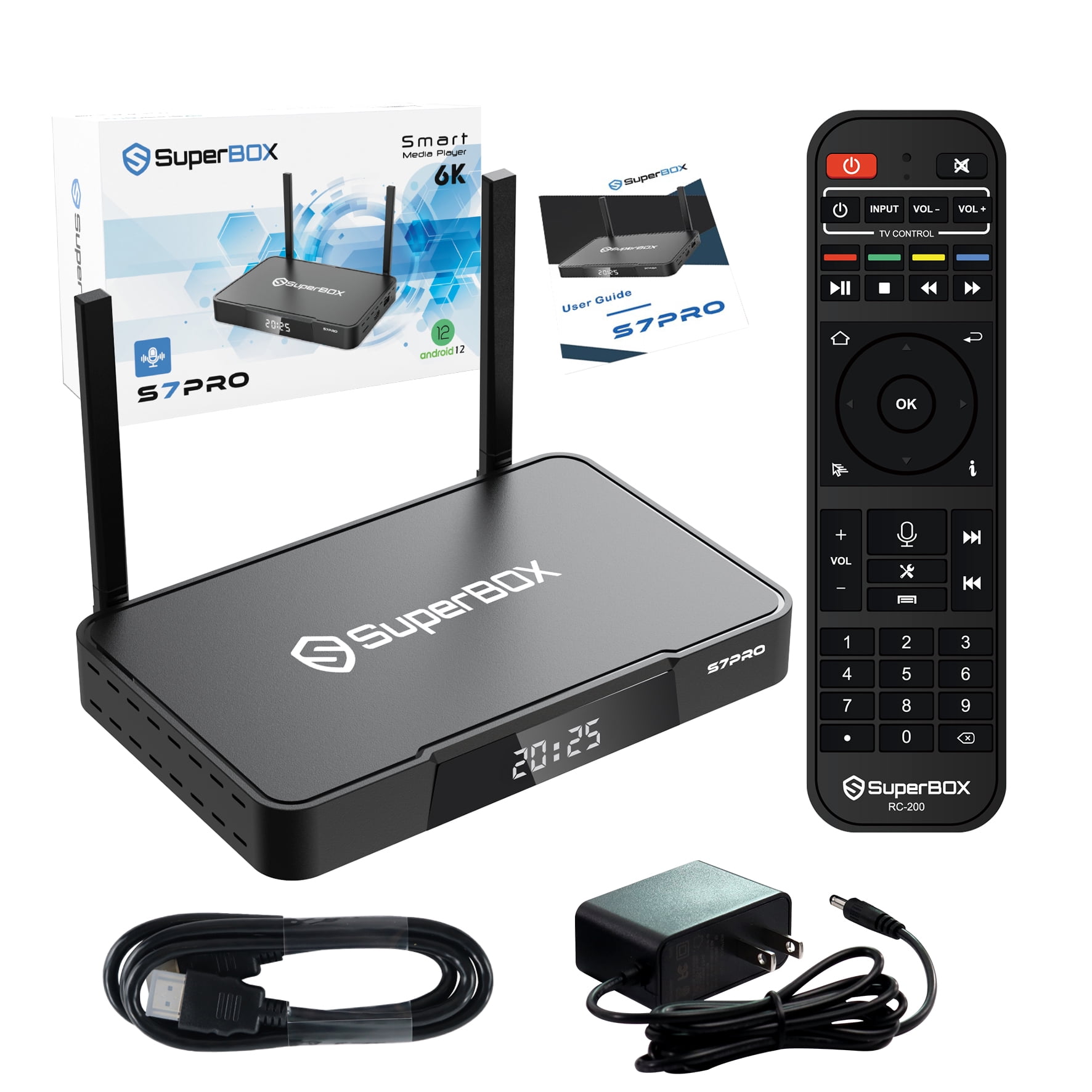 S7 Super TV Box S7 Pro-4GB RAM+32GB ROM,6K HD Ultra,Android 12.0,With ...