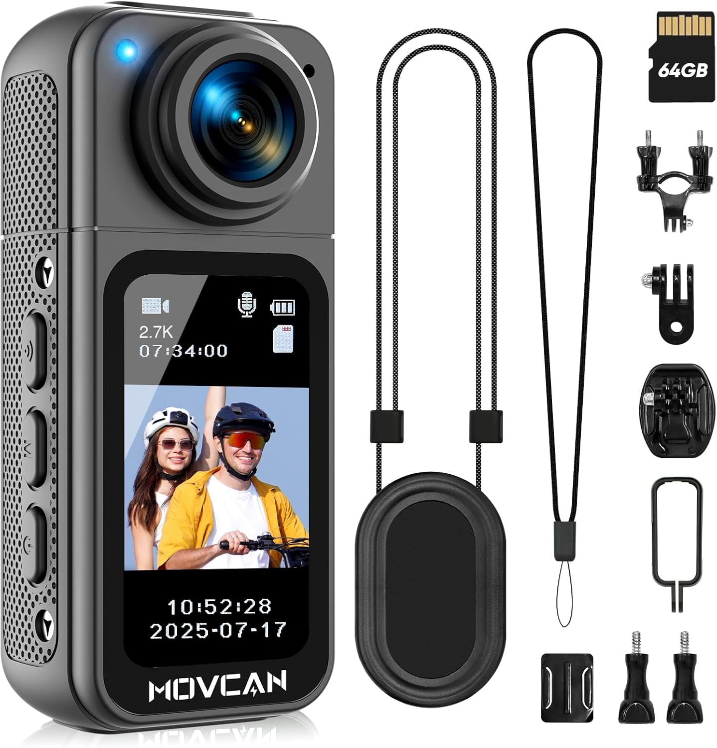 S70 Body Camera with Audio and Video Recording, HD 1520P Body Cam with ...