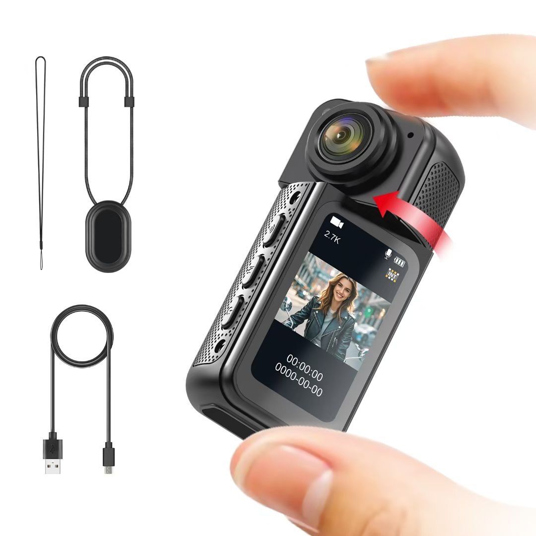 S70 Thumb Sport Camera - 2.7K HD, 60-Min Long Battery Life, WiFi ...