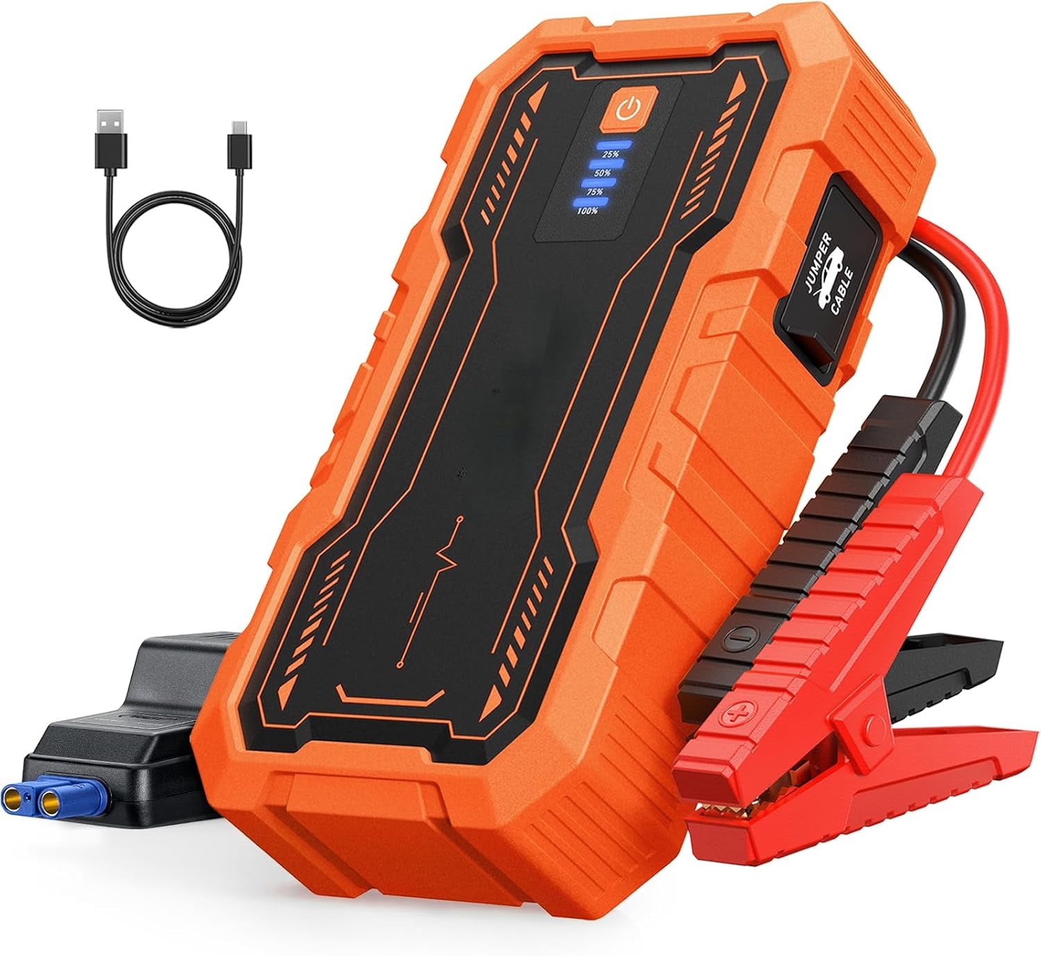 S8 Pro Car Battery Jump Starter, 3000A Peak Jump Starter Battery Pack ...