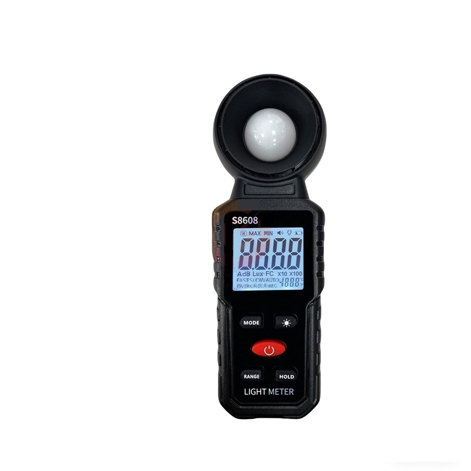 S8608 Digital Illuminance Light Meter 200000 Lux Lighting Intensity ...