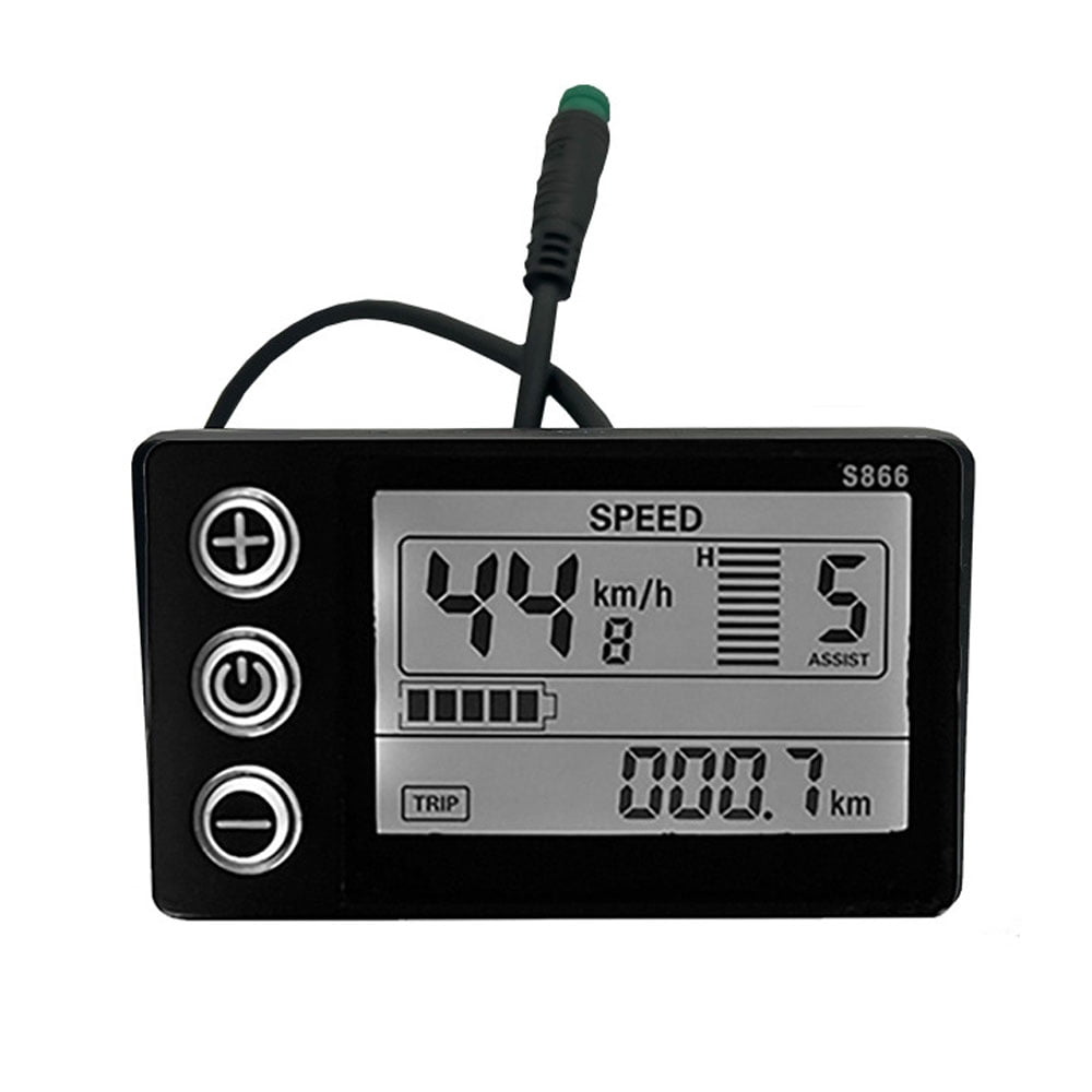 S866 Electric Bike LCD Display 24V 36V 48V E-Bike Electric Display ...