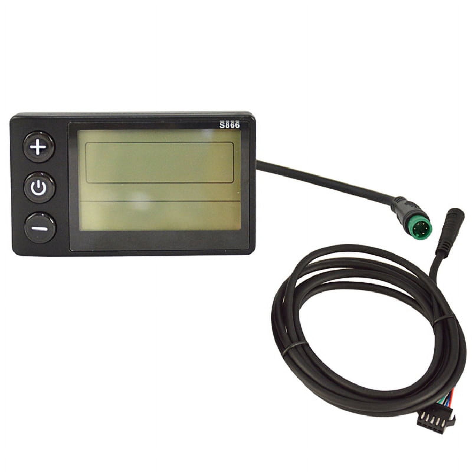 S866 Electric Bike LCD Display Scooter Meter Control Panel with ...