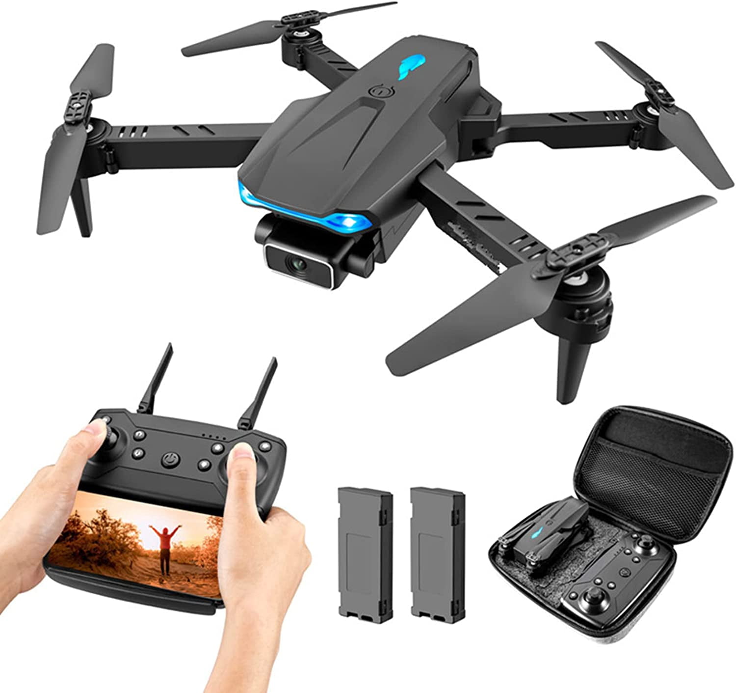S89 UAV HD 4K aerial photography remote control four axis aircraft dual ...