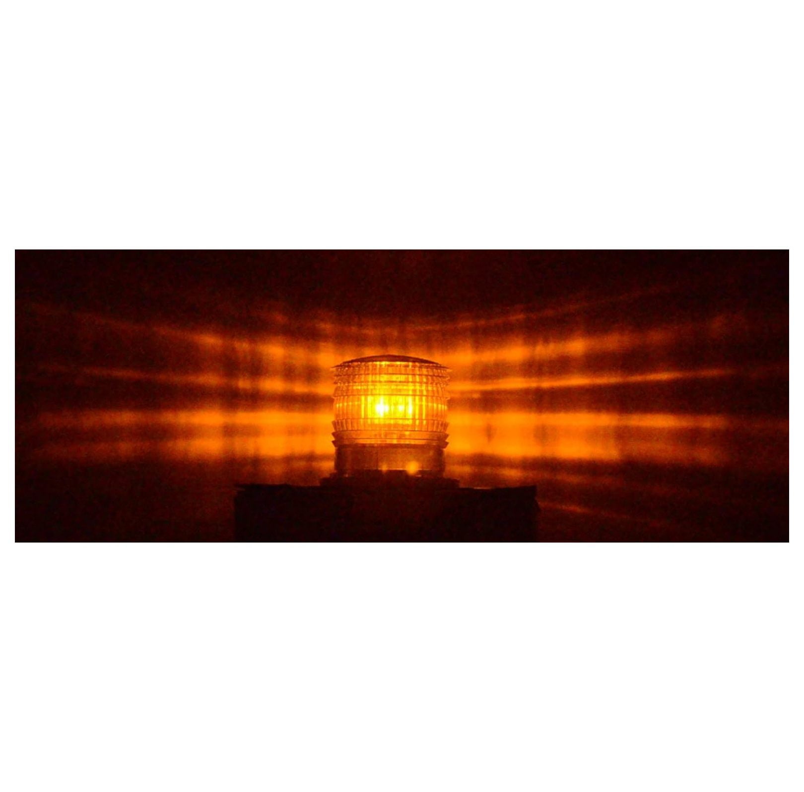 S8LS Amber Steady-ON 2NM IP67 Solar LED Dock Barge Boat Safety Beacon ...