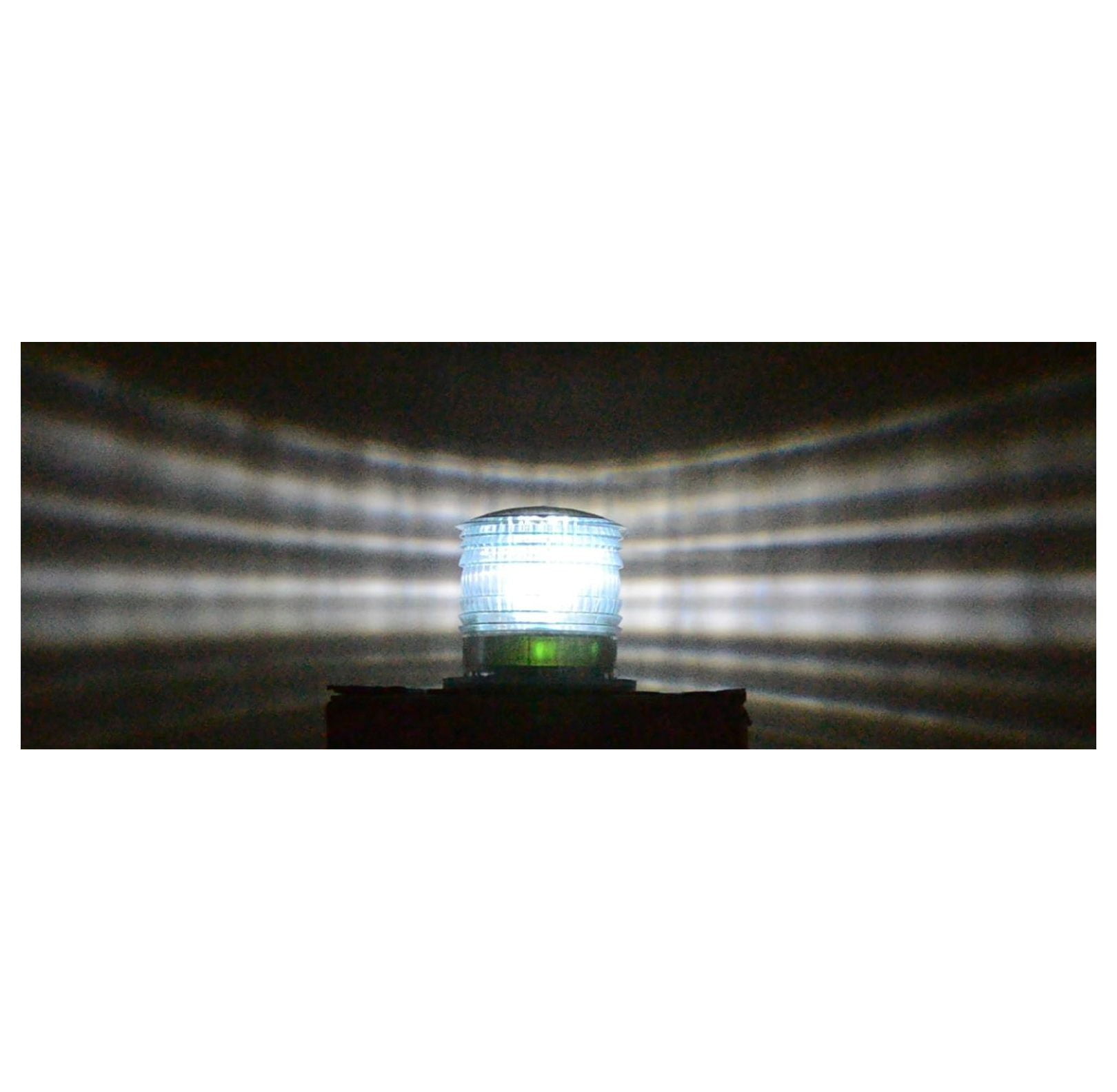 S8LS WHITE CLEAR STEADY-ON 2NM IP67 SOLAR LED Dock Barge Boat Safety ...