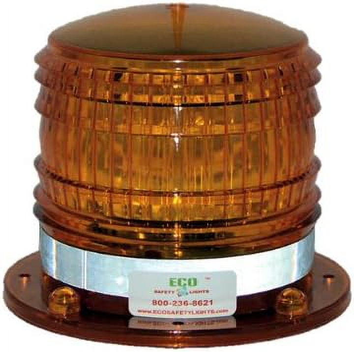 S8LSM Amber Steady-ON 2NM IP67 Solar LED Magnetic Mount Marina Dock ...