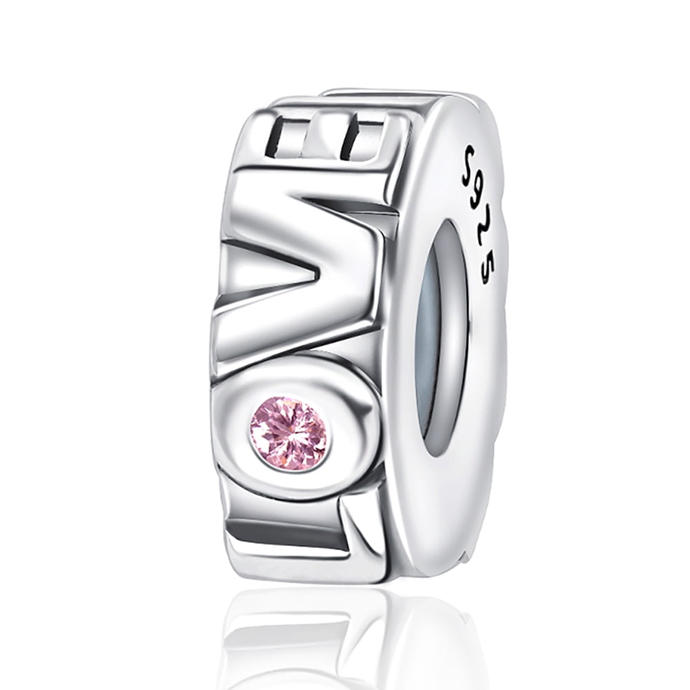 S925 Love Script Stopper Charm for Women Moment Charm Bracelet - Walmart.com