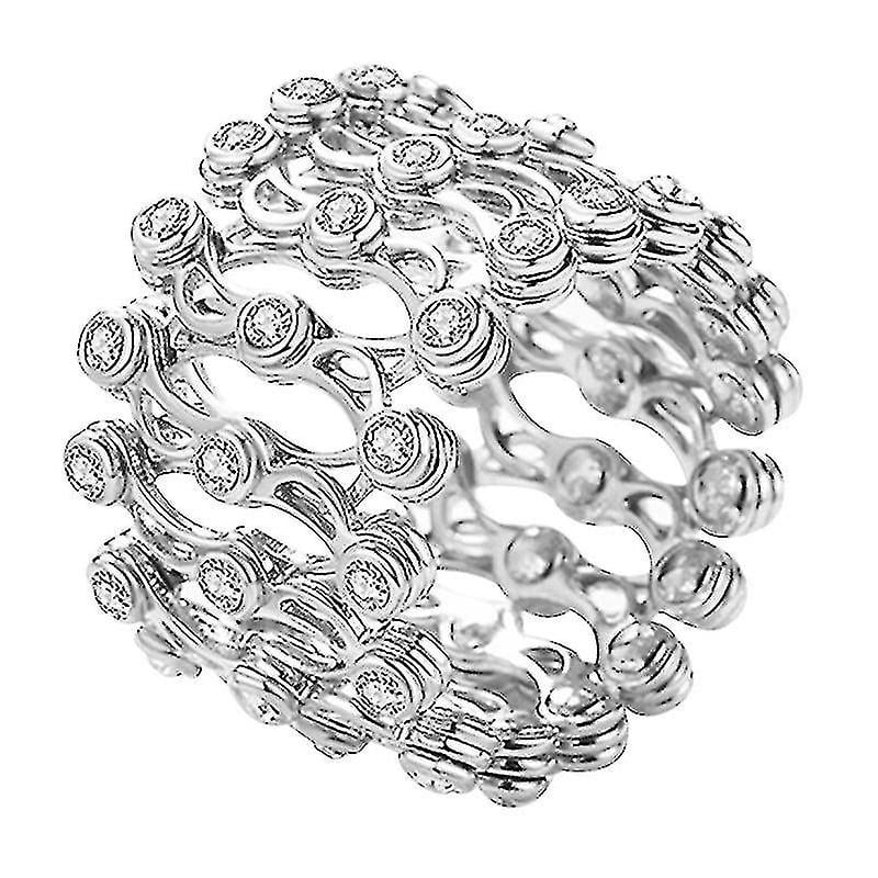 S925 Silver Ring Bracelet Two in one Deformable Ring Bracelet Women s Retractable Ring Walmart