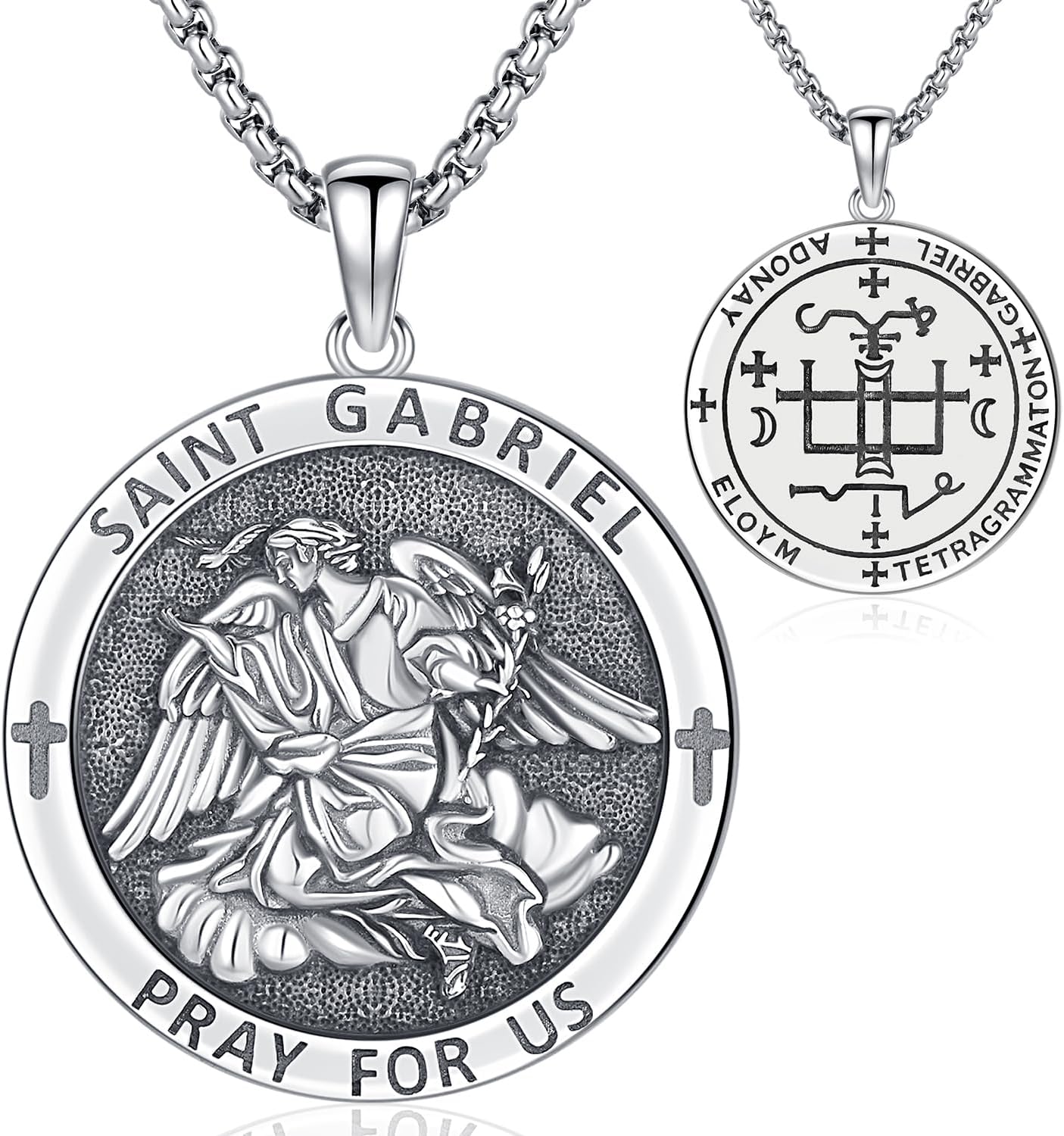 S925 Sterling Silver St Michael/St Christopher/St Benedict/Saint Jude ...