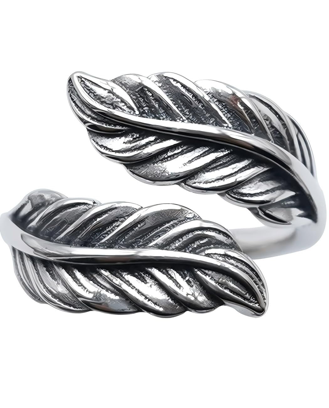 S925 Sterling Silver Vintage Ring for Men, Adjustable Size Open Hug ...