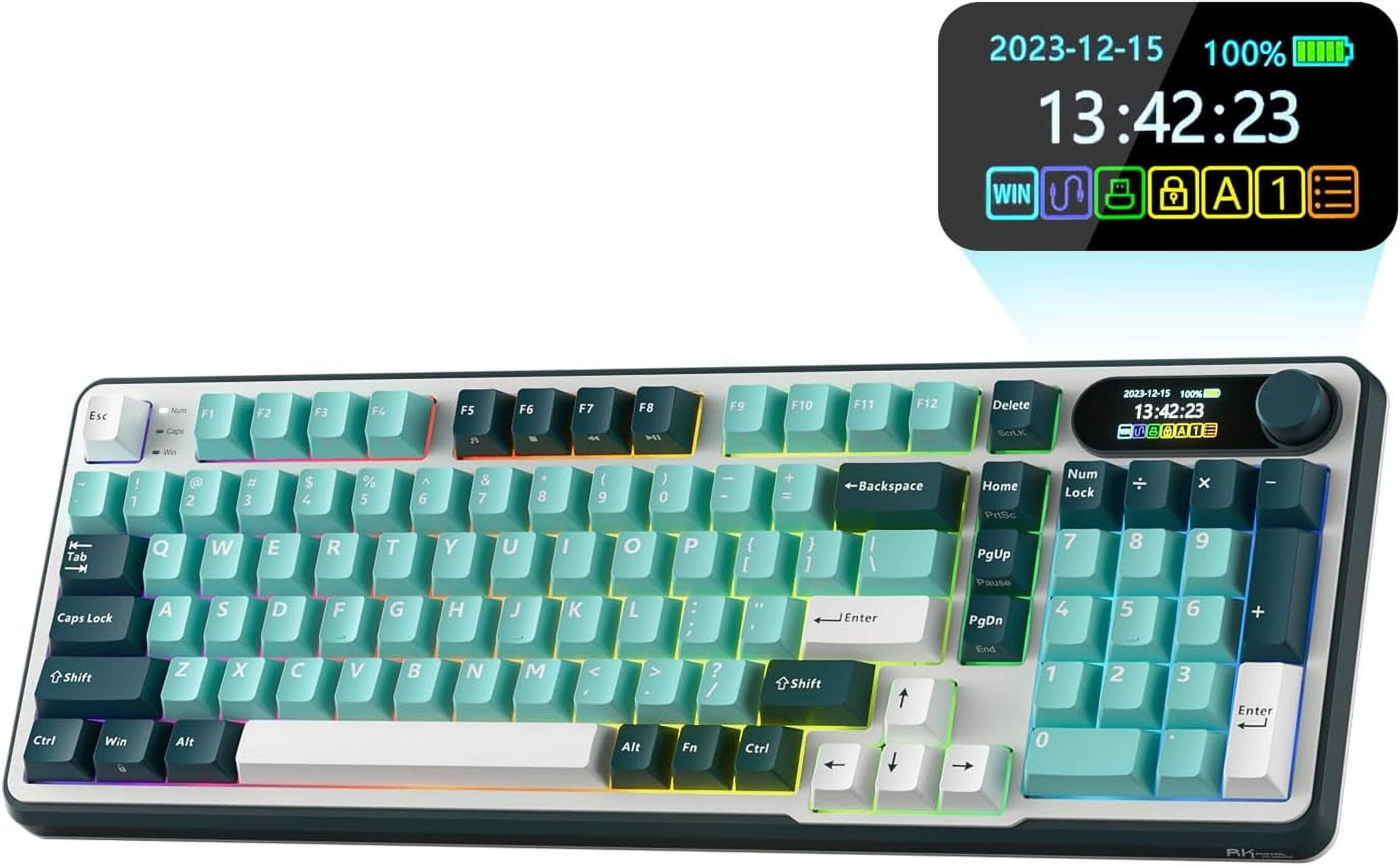 S98 Mechanical Keyboard w/ Display & Knob, Mount 96% Mechanical ...