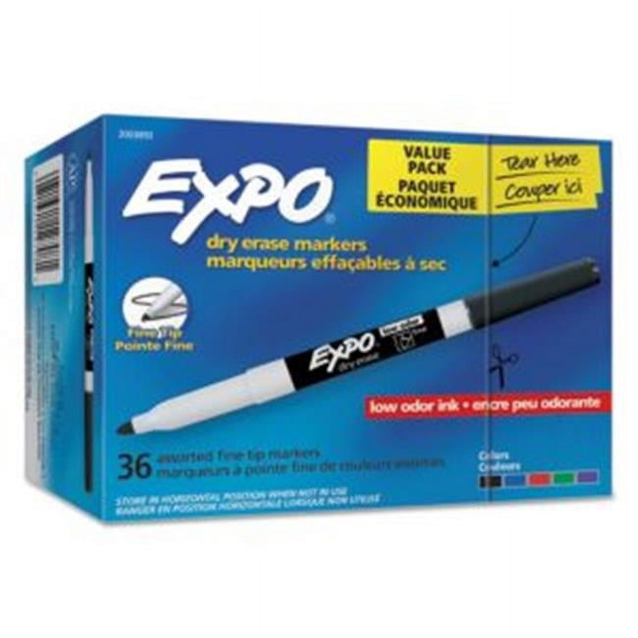 SA Fine Expo Low Odor Dry Erase Assorted Marker - 36 Count - Walmart.com