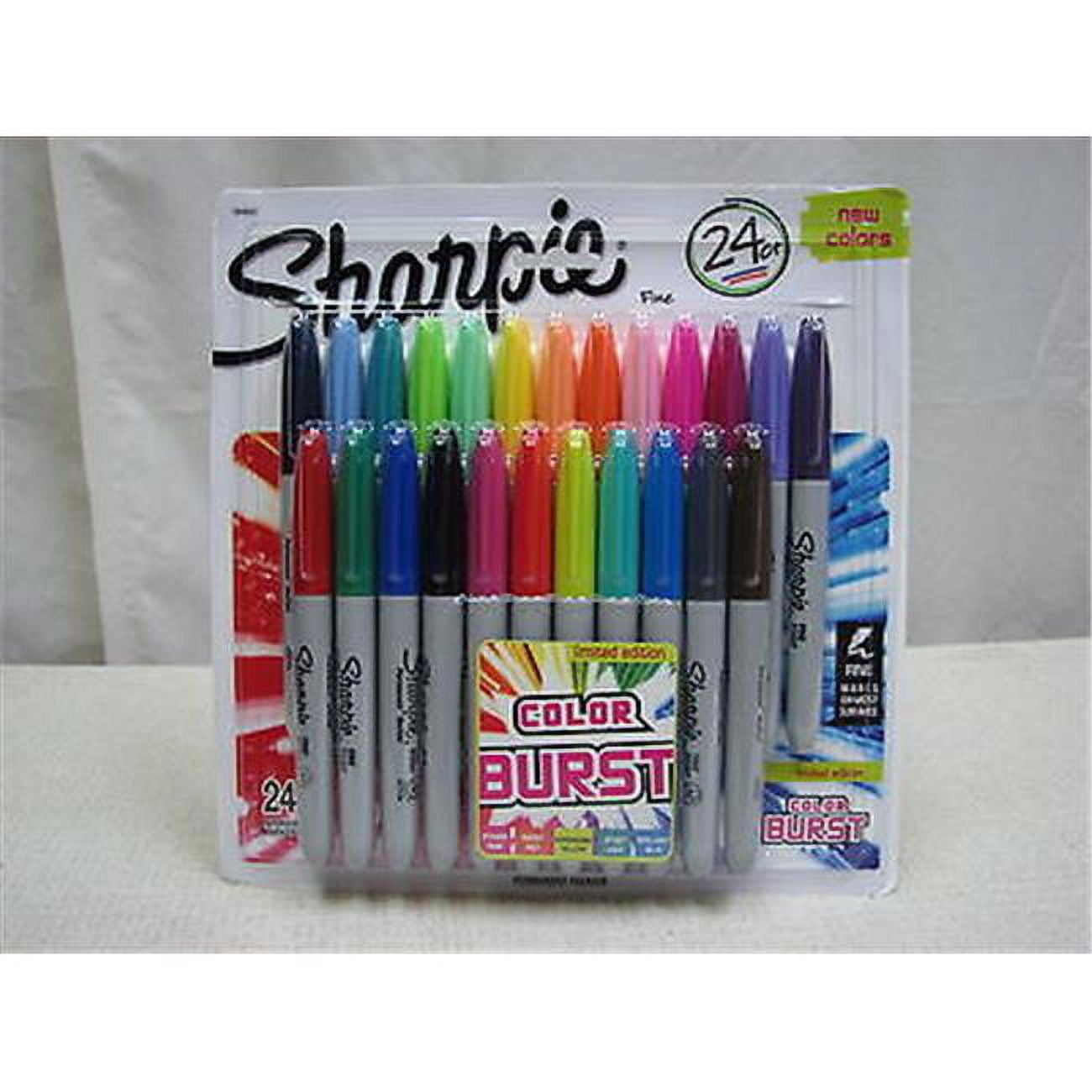 SA Fine Tip Permanent Marker- Assortment Color - Pack of 24 - Walmart.com