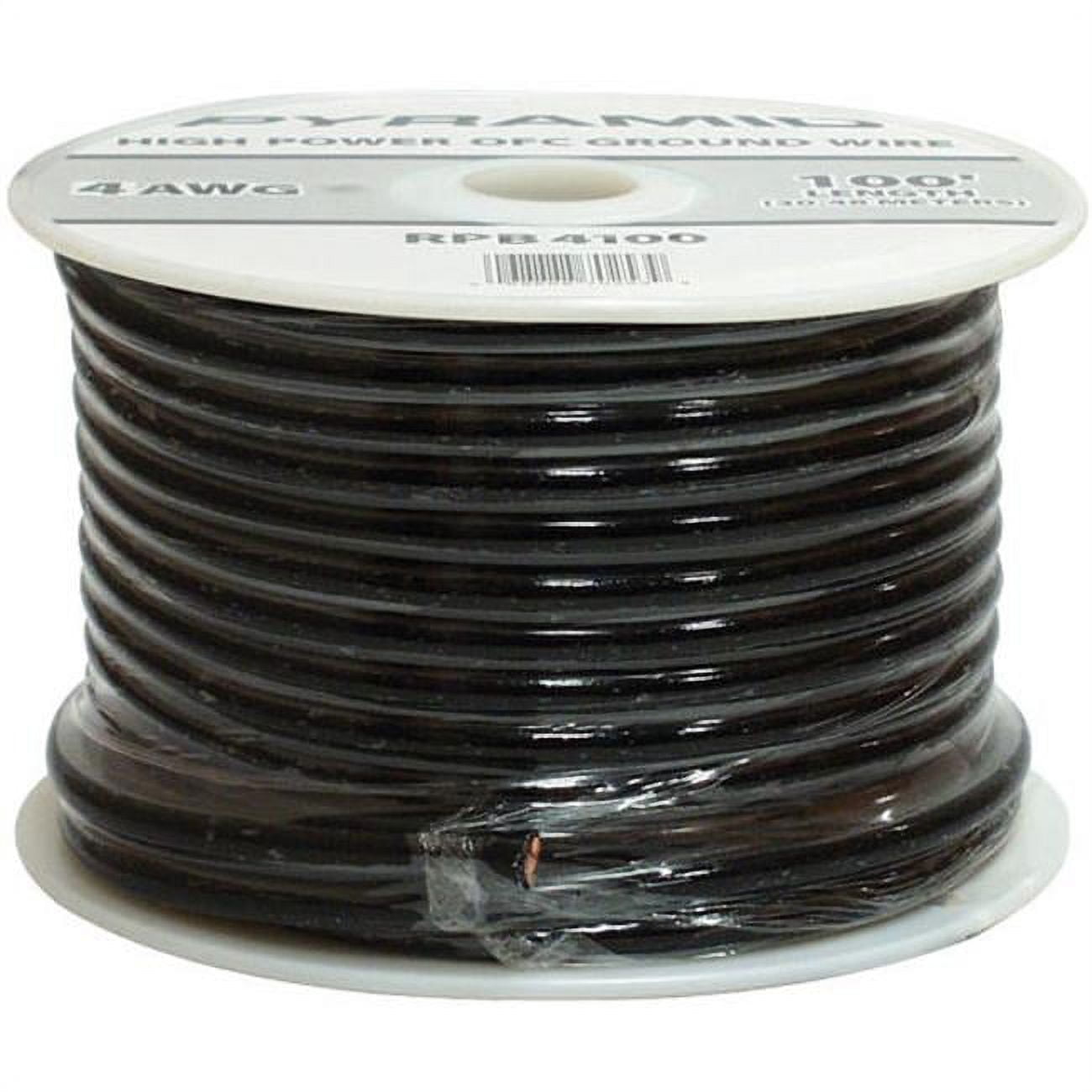 SA RPB425 4 Gauge 25ft. Spool Ground Wire - Black - Walmart.com