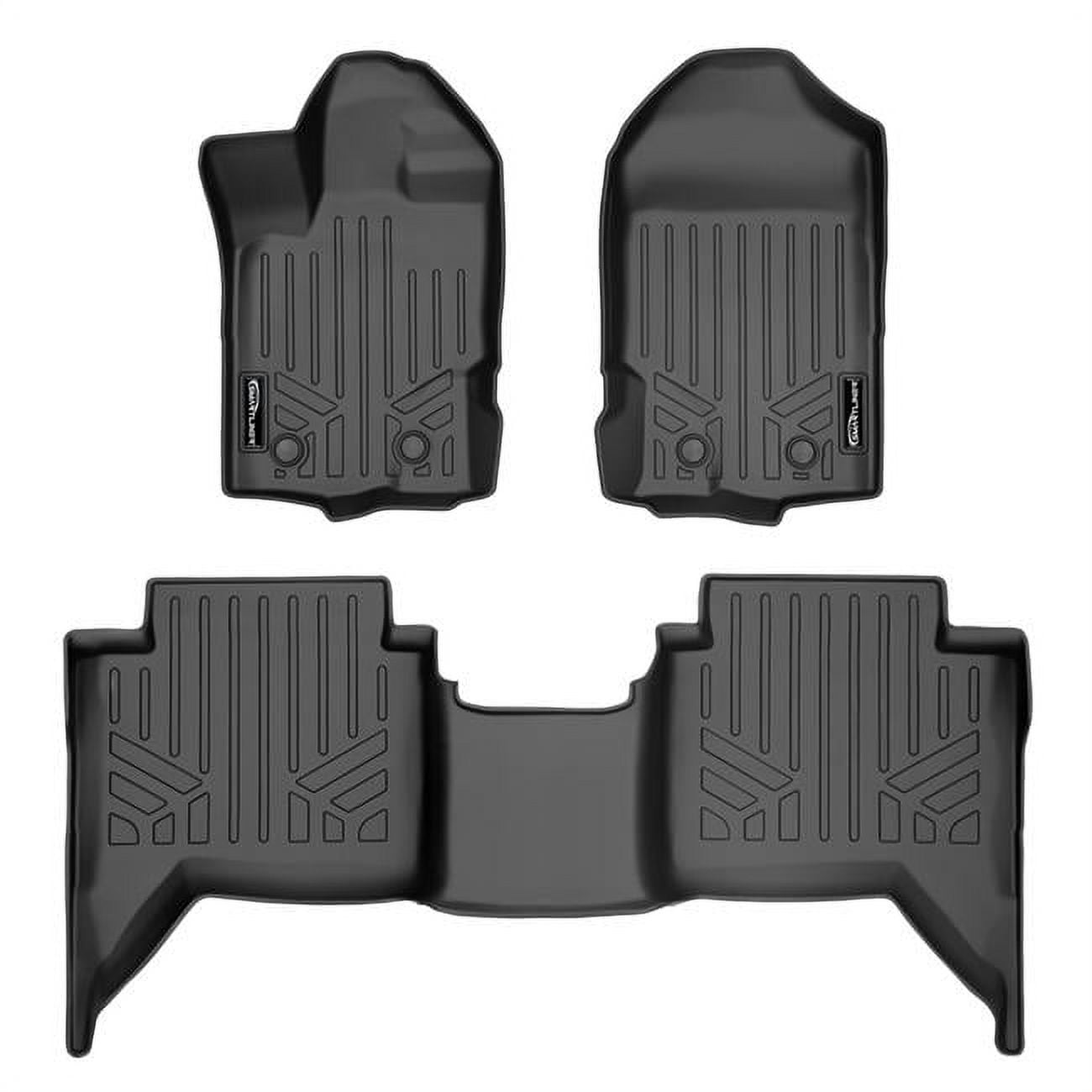 SA0410-B0410 Custom Fit 2 Row Floor Mats Liner Set - SuperCrew Cab for ...