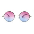 SA106 Color Groovy Wire Rim Round Circle Lens Sunglasses Grant Purple ...