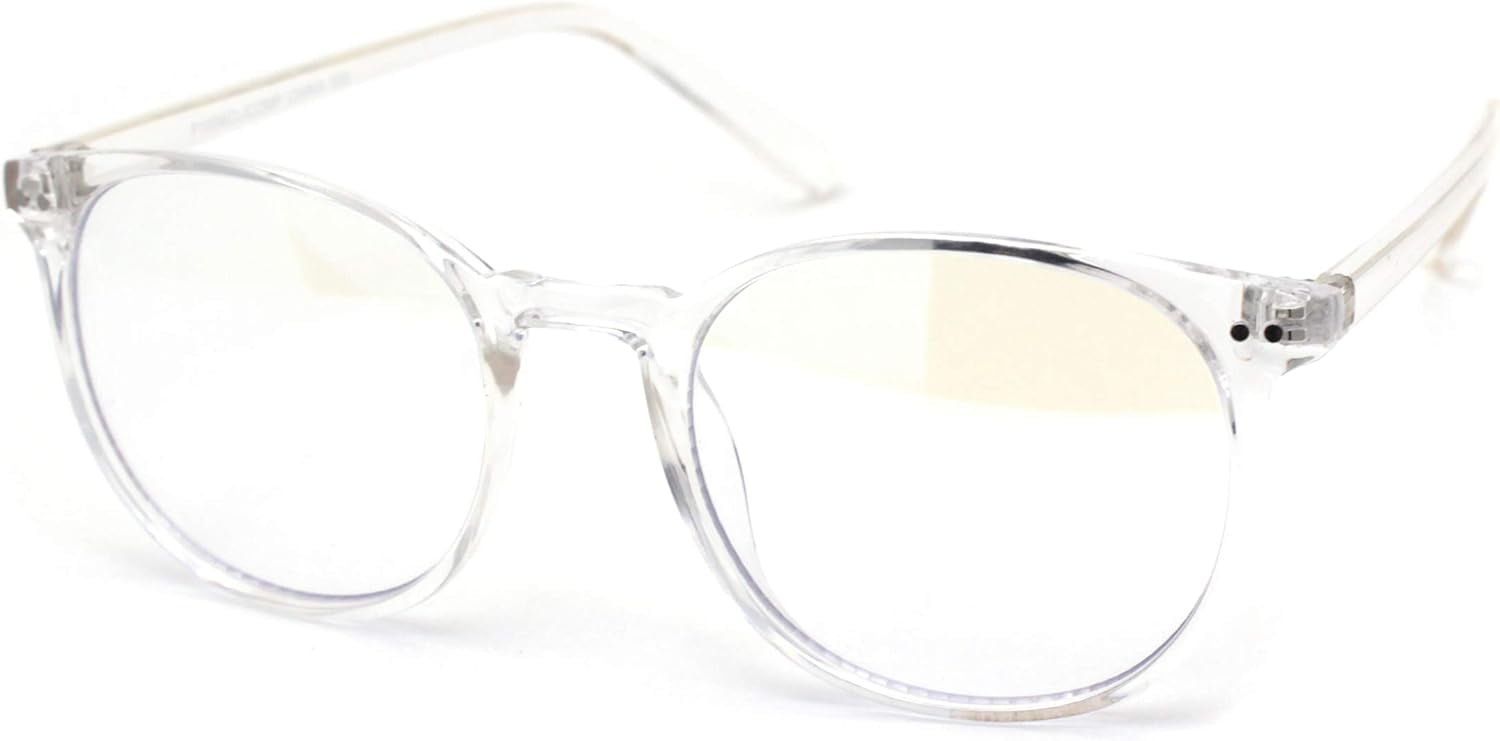 SA106 Round Keyhole Blue Light Blocking Computer Vision Protection Eye ...