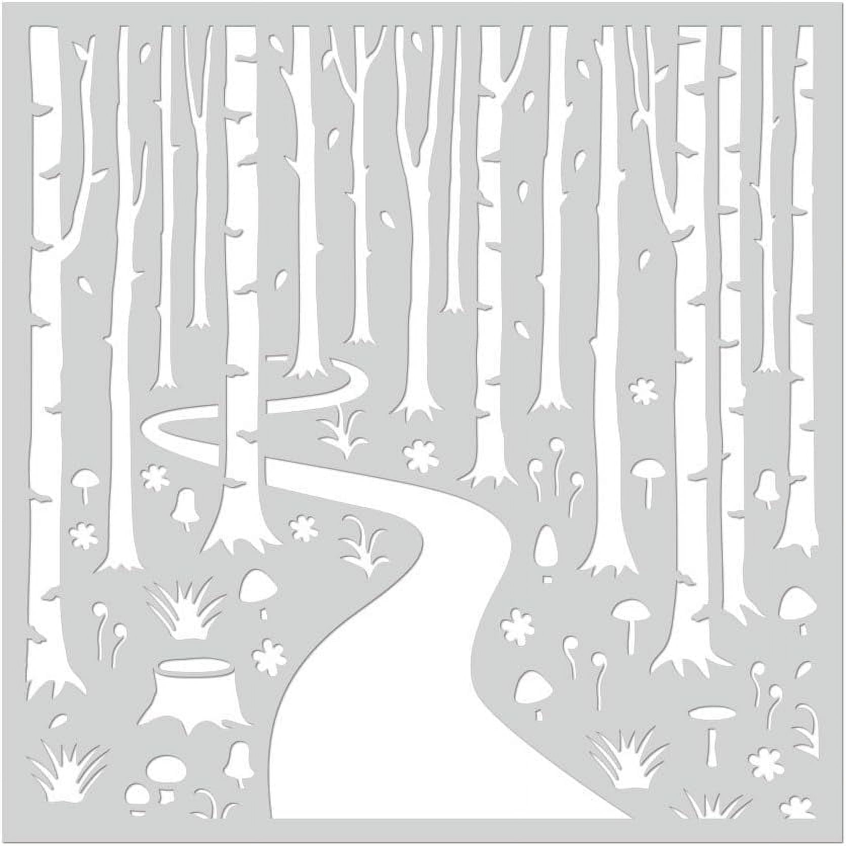 SA112 Stencils, Into The Woods Stencil - Walmart.com