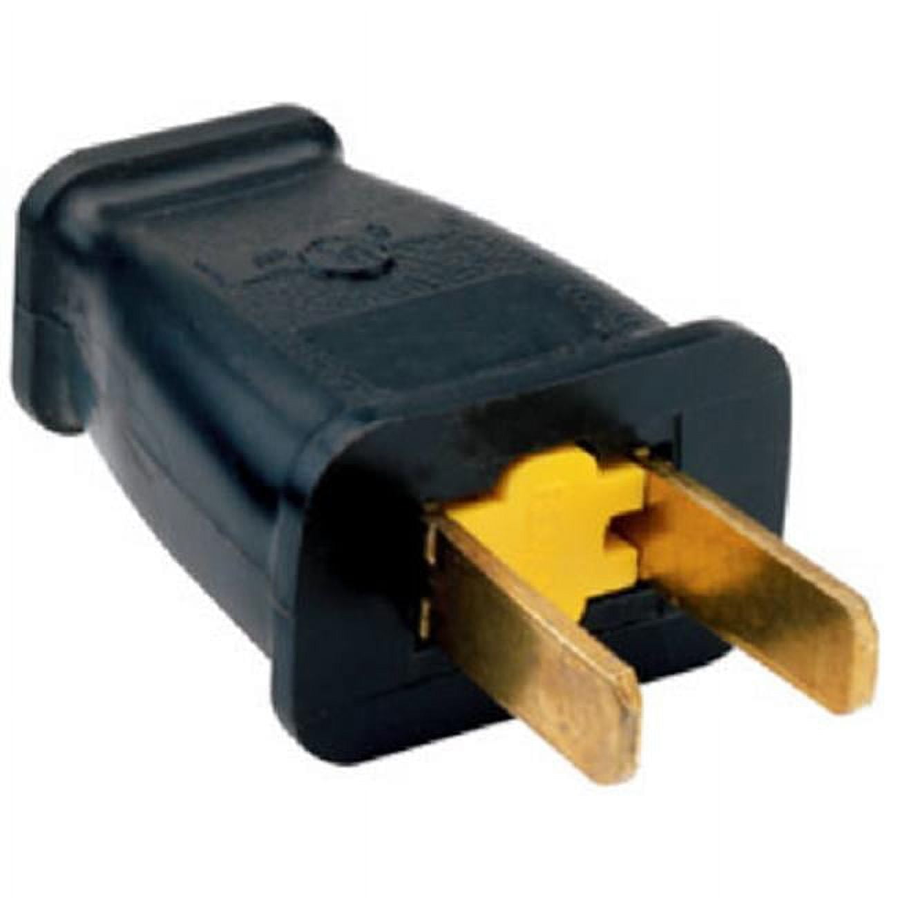 SA440BKCC10 15A 125V Non-Polarized Plug - Black - Walmart.com