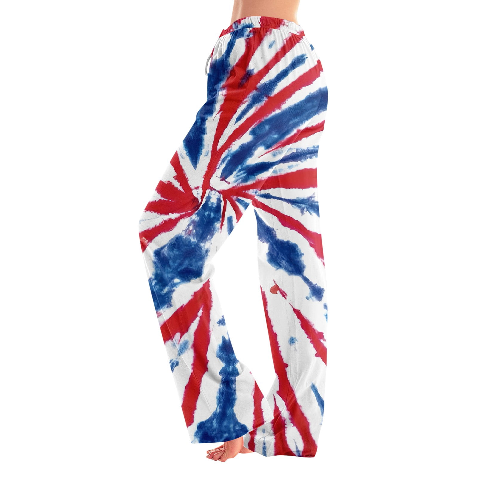 SAATLERI 4th of July Wide Leg Pajama Pants for Women Patriotic American ...