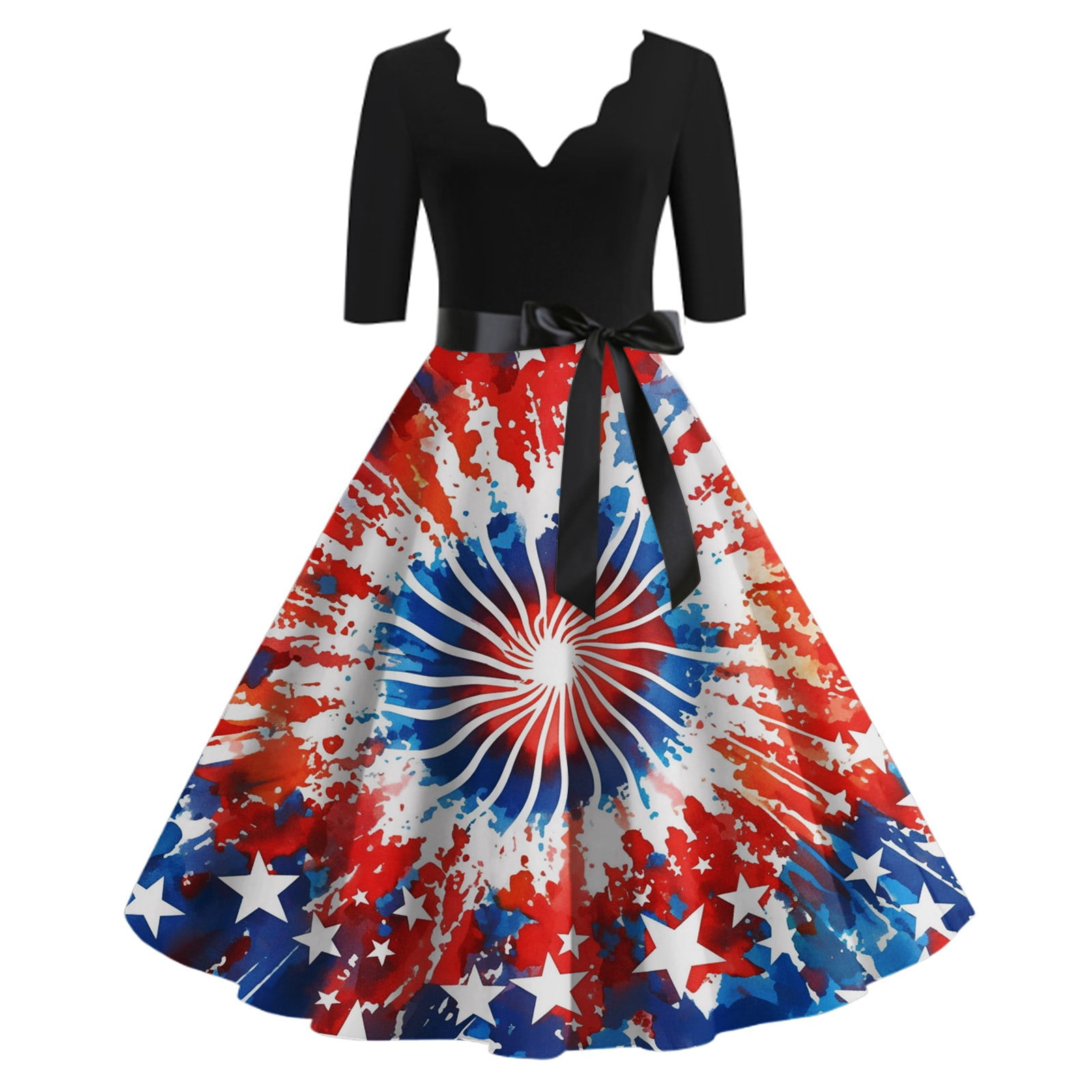 SAATLERI American Flag Dresses for Women 2025 4th of July Cocktail ...