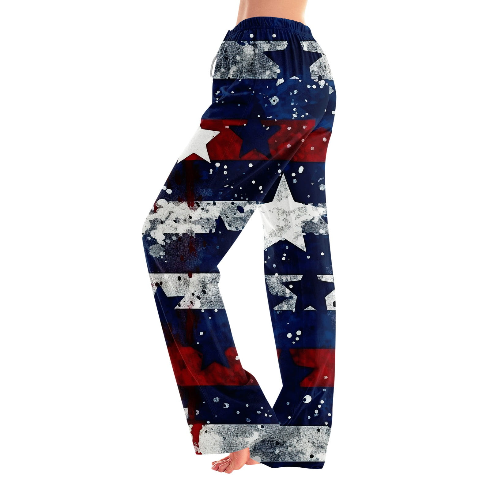 SAATLERI American Flag Pajamas for Women Red White Blue Independence ...