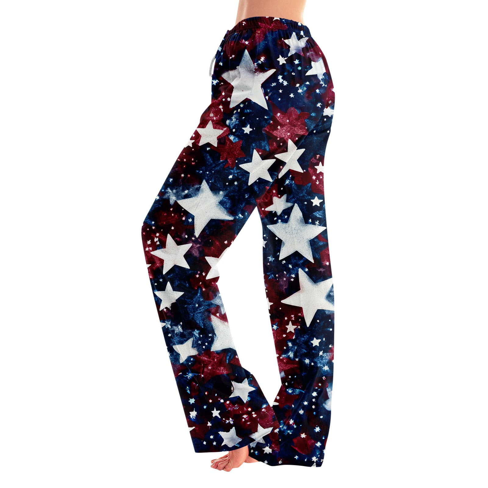 SAATLERI Pajamas for Women Independence Day American Flag Womens Pj ...