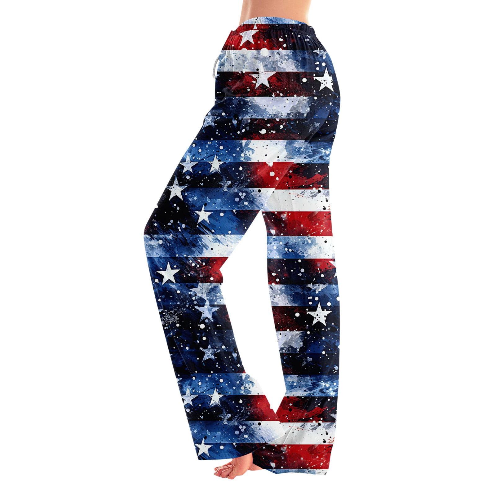 SAATLERI Patriotic Womens Pajama Pants American Flag American Flag ...