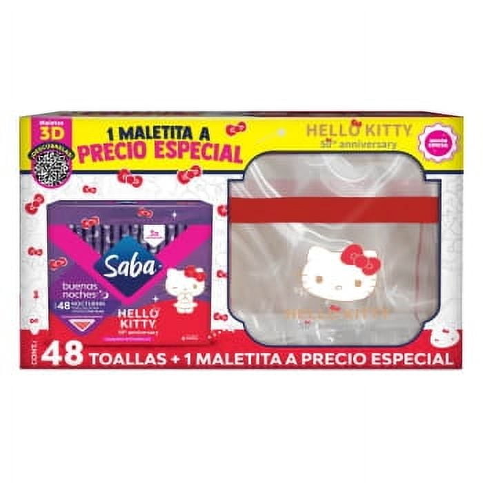 Saba Good Night Feminine Towels 48 pcs + 1 Suitcase - Walmart.com