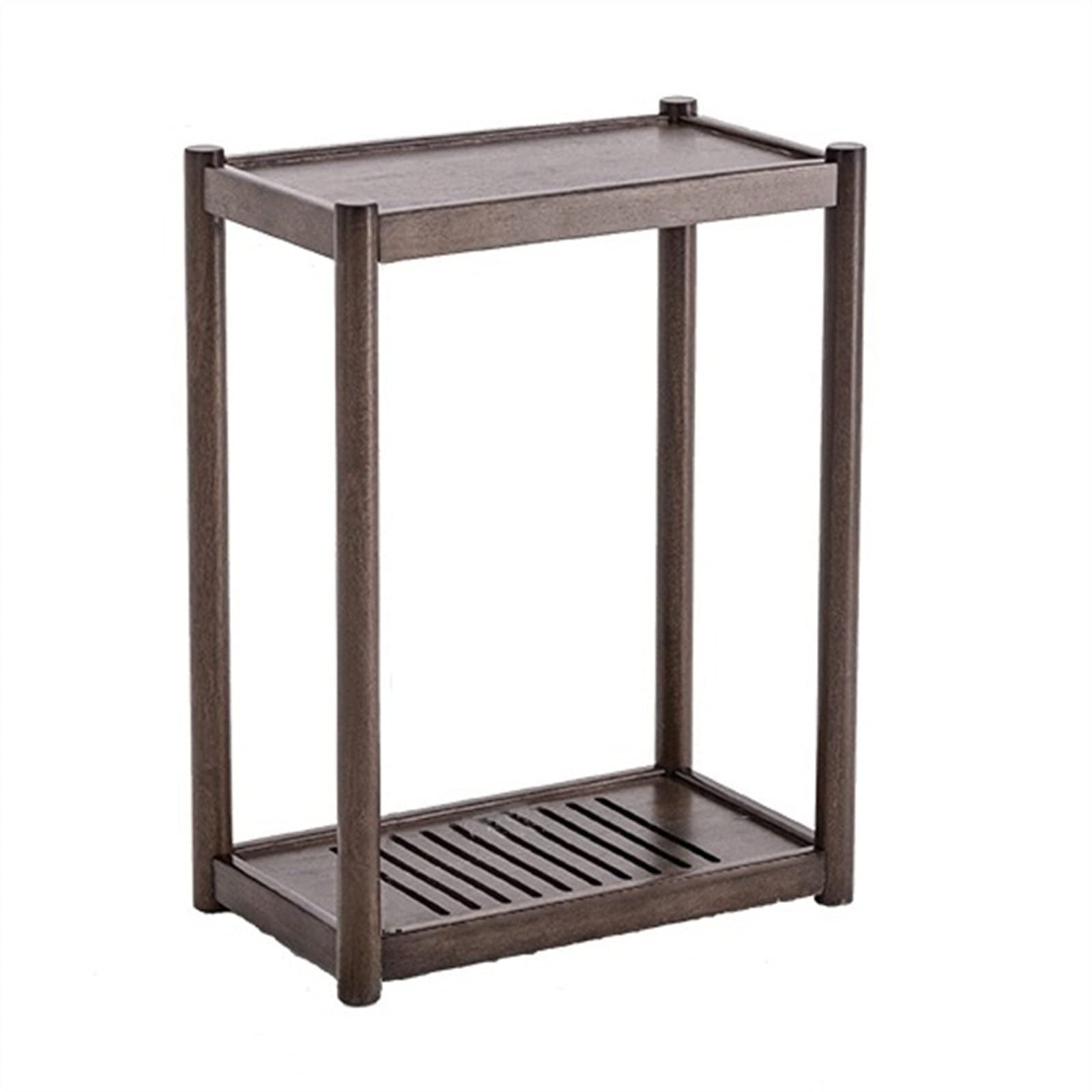 SABALON Computer Stand Solid Wood PC Tower Stand, 2-Tier Mobile CPU ...