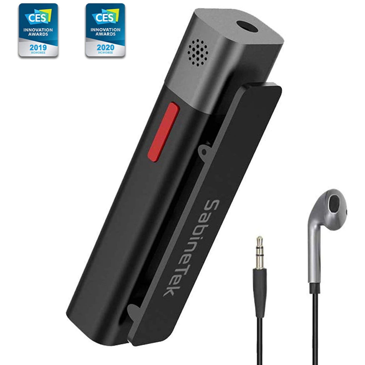 SABINETEK SmartMike+ Wireless Bluetooth Microphone S610BK - Black - Walmart.com