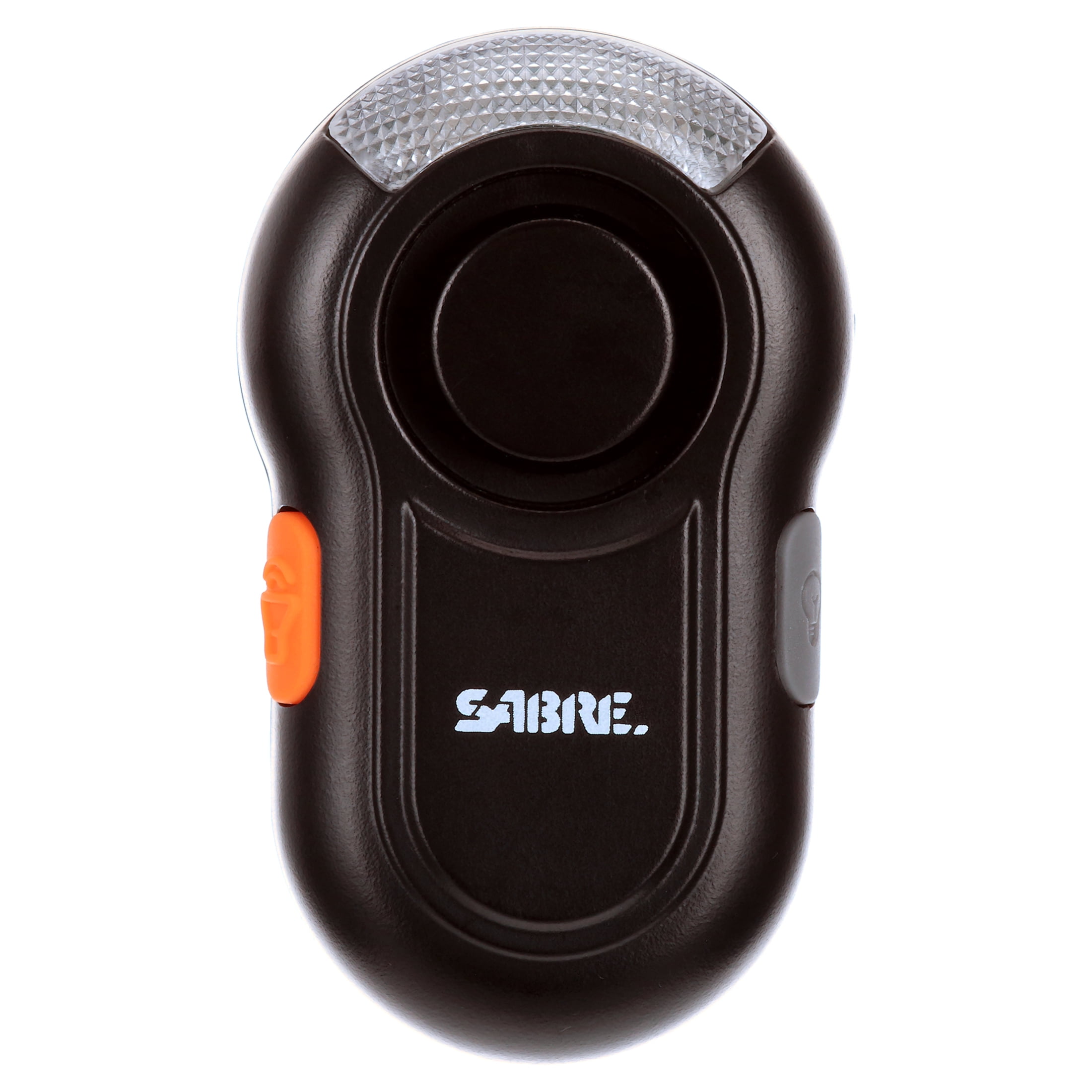 SABRE 2-in-1 Clip-on Personal Alarm with LED Light, Black, Solid Print ...