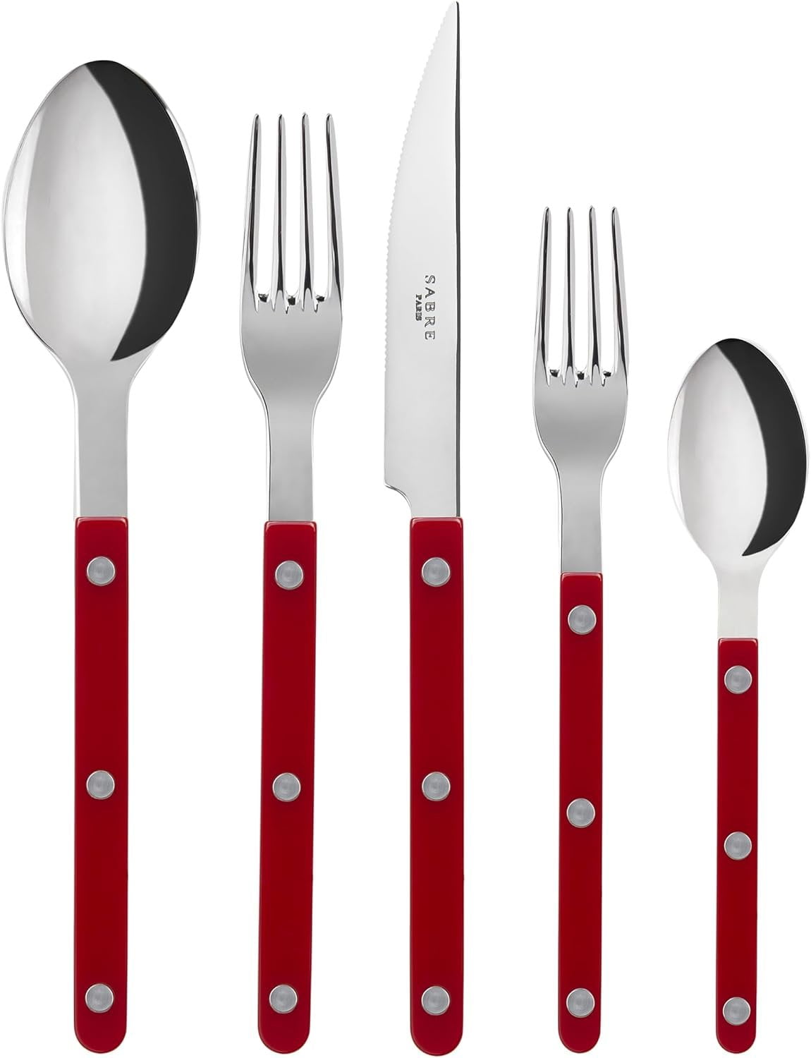 SABRE PARIS - 20-Piece Flatware Set For 4 - Bistrot Collection - Knives ...