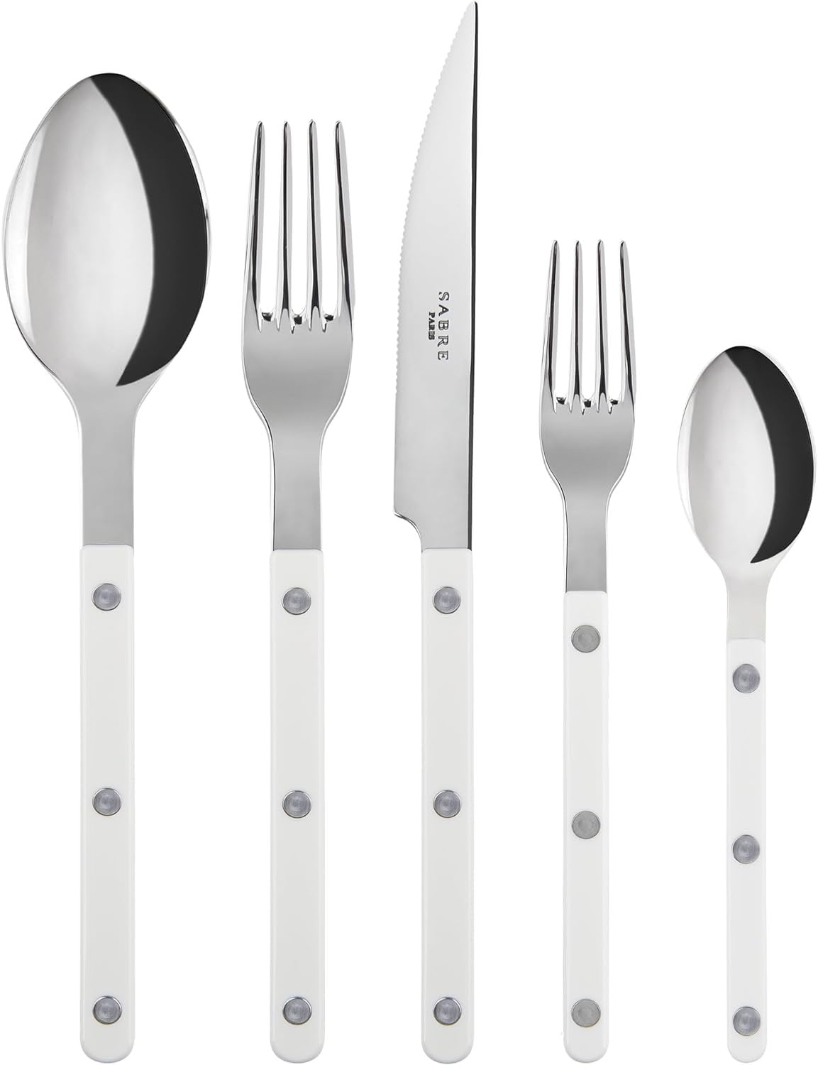 SABRE PARIS - 20-Piece Flatware Set For 4 - Bistrot Collection - Knives ...