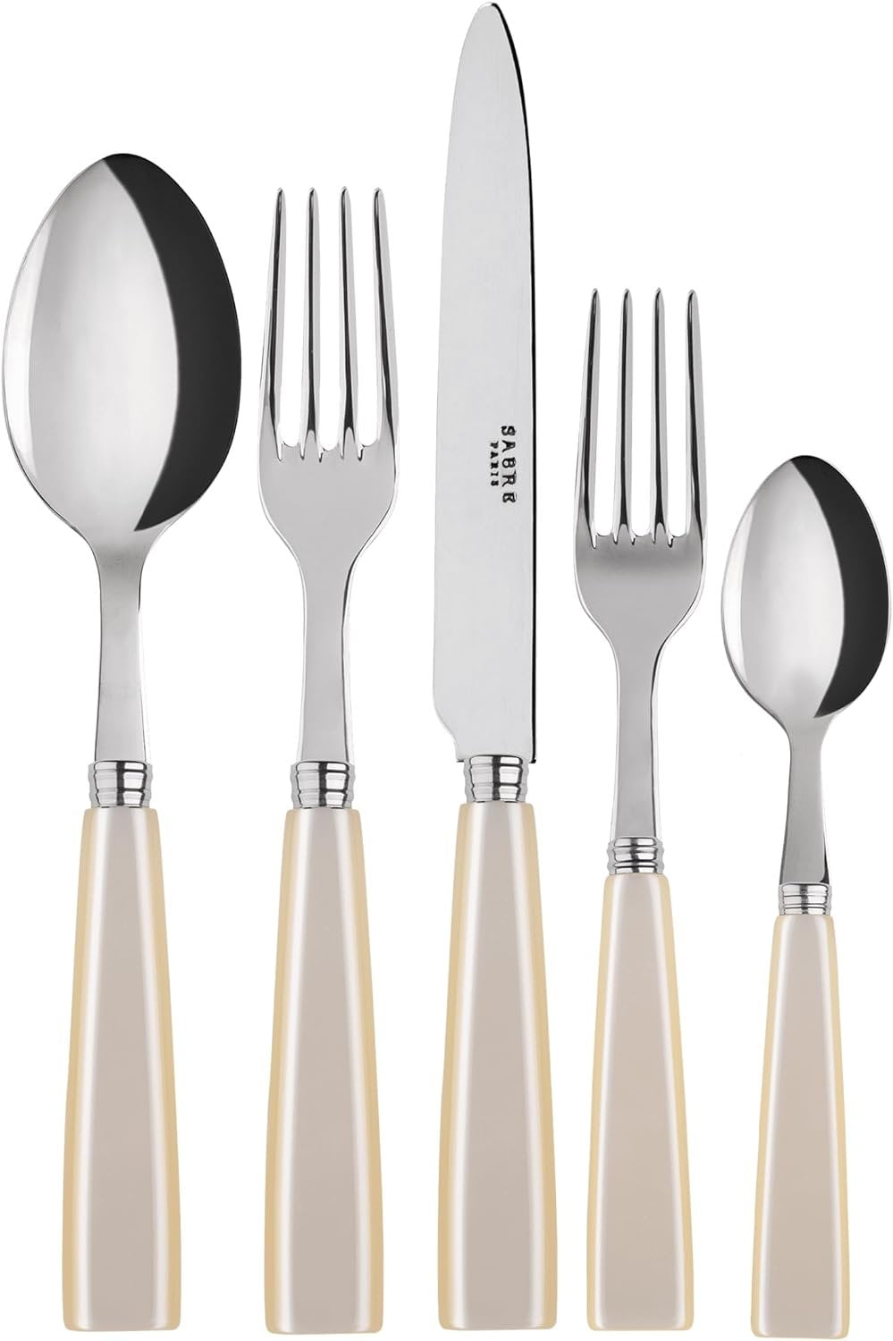 SABRE PARIS - 5-Piece Flatware Set - Icone Collection - Knives, Forks ...