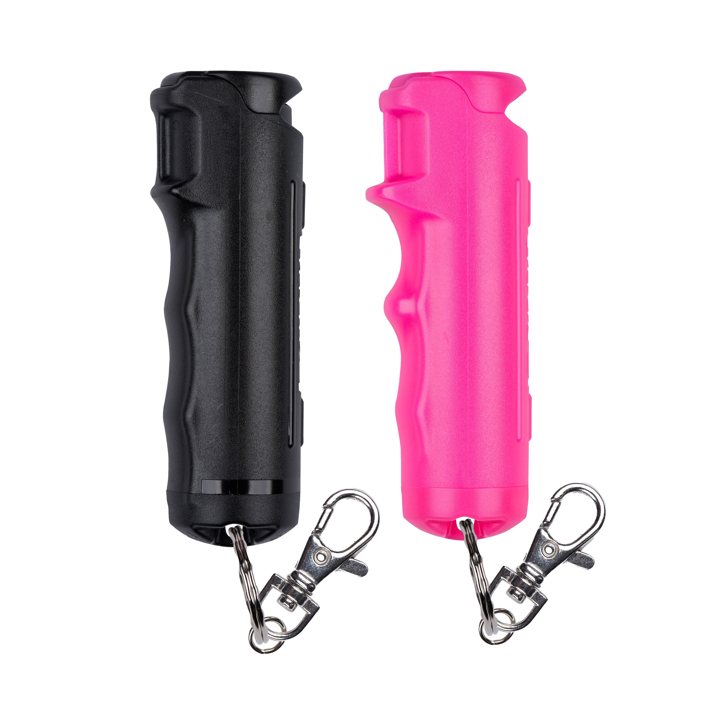 SABRE Pepper Spray with Finger Grip and Key Ring, Black and Pink, 2 ...