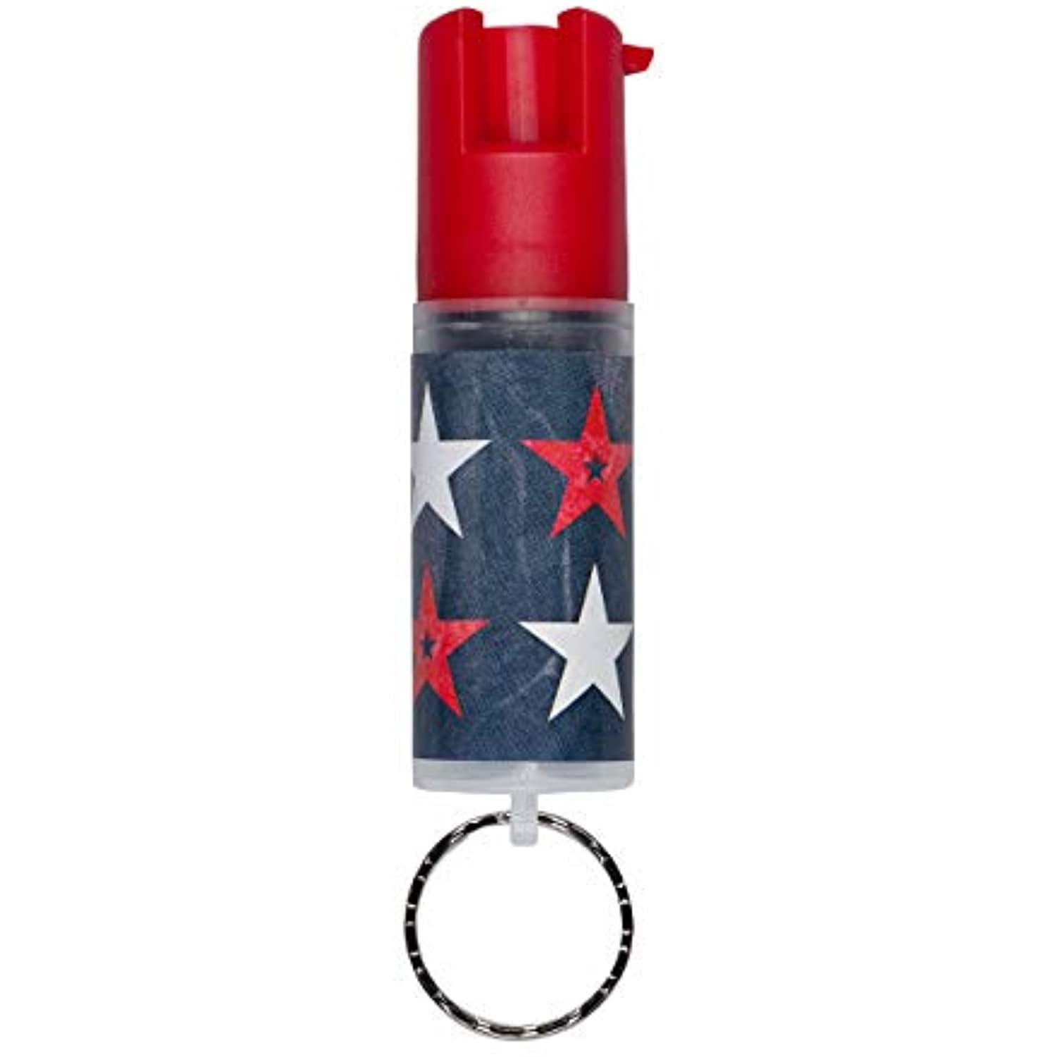 SABRE Pepper Spray with Key Ring, 25 Bursts, 10-Foot (3 Meters) Range ...