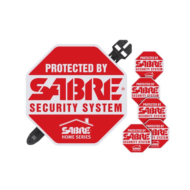 SABRE Plastic Signs, 8.75" x 0.50", Red, Set of 5, Classic, 1 Pack ...