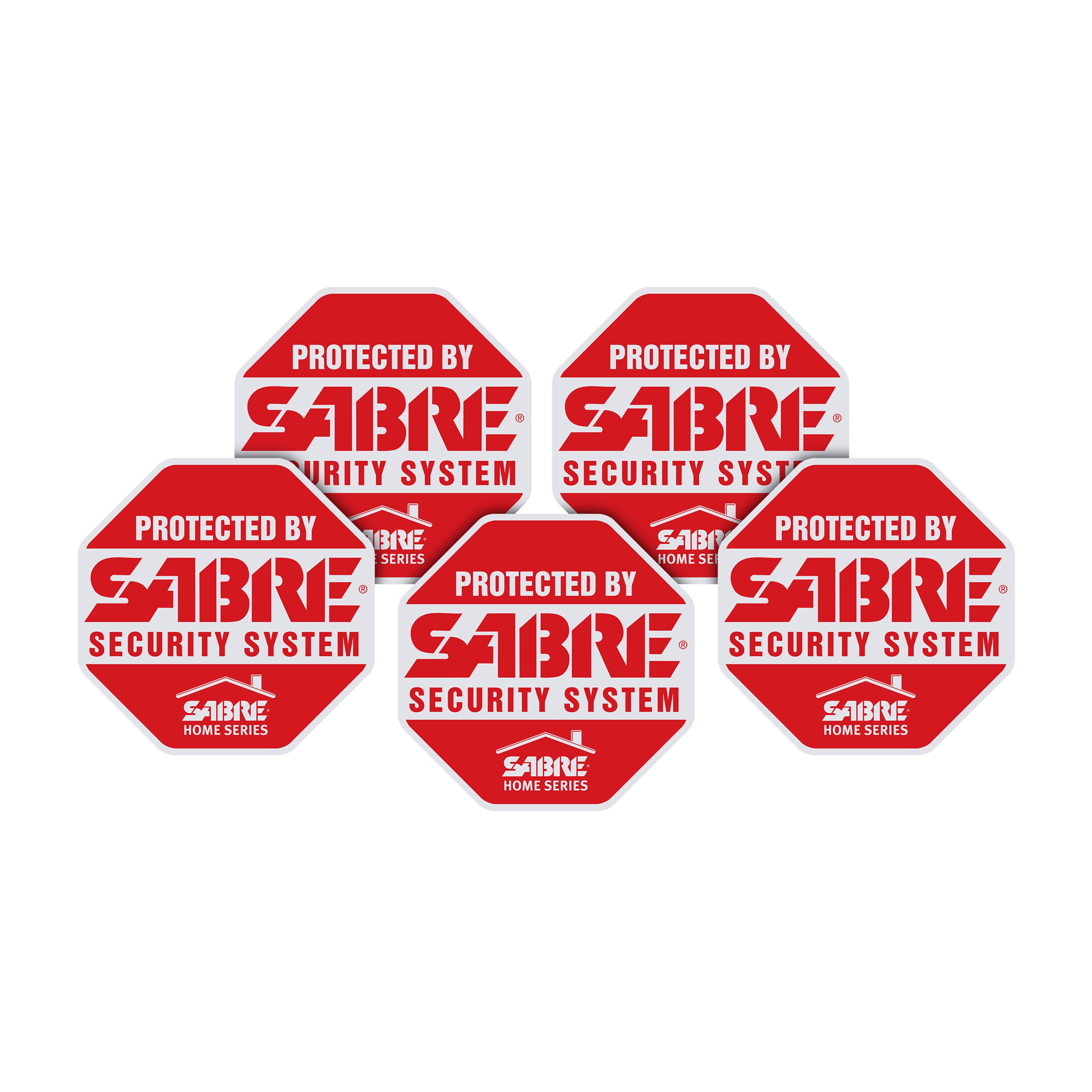 SABRE Plastic Stop Signs/Security Signs, 5.00" x 1.00", Red - Walmart.com
