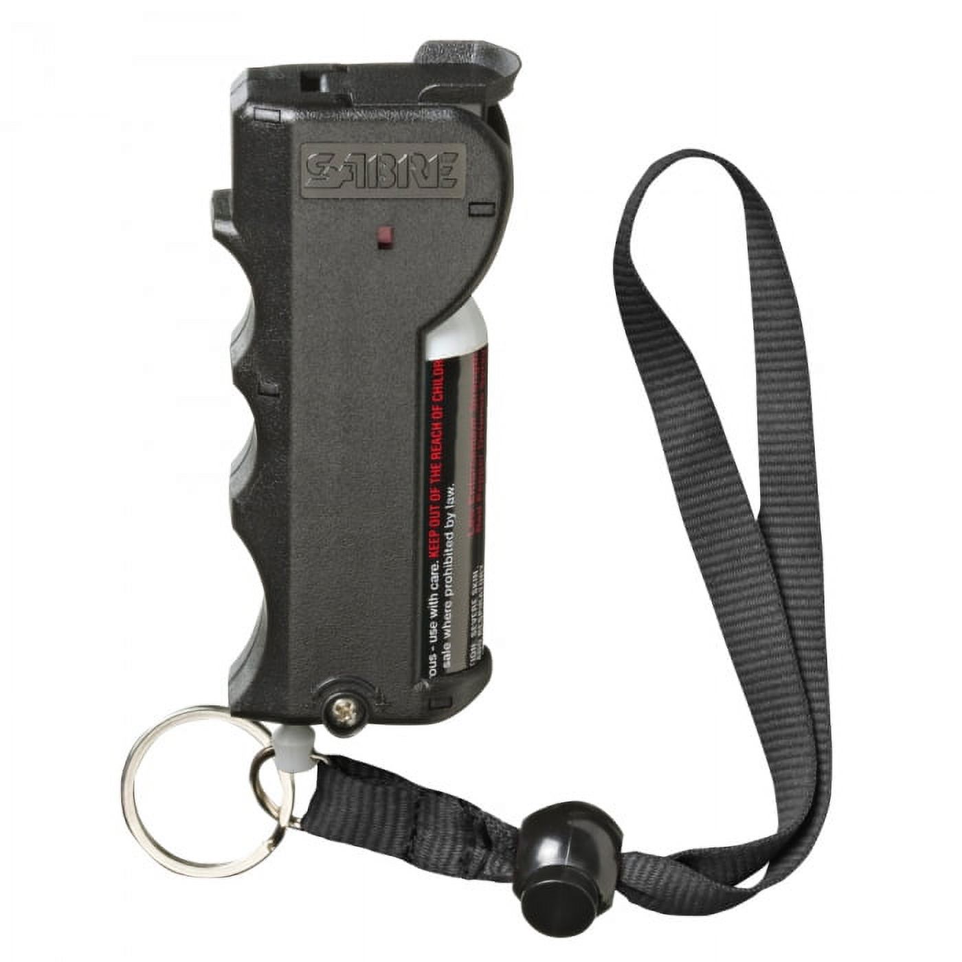 SABRE Red Pepper Spray, Police Strength, with Stop Strap, Black Case ...