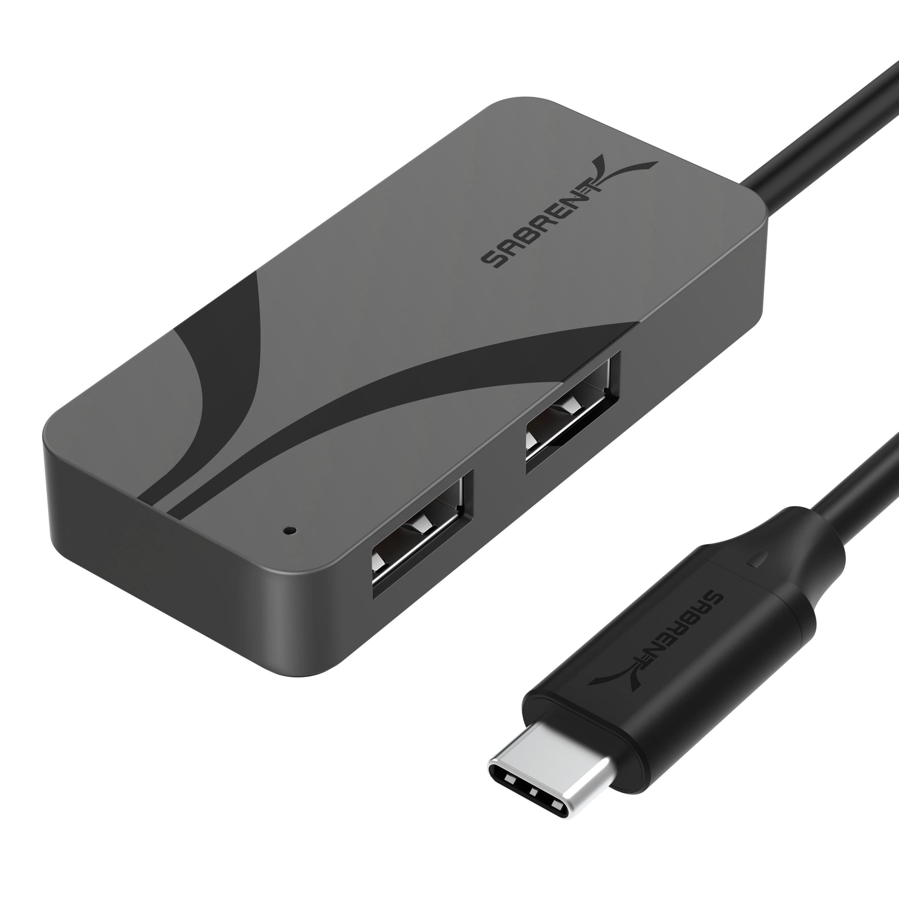 SABRENT USB-C 3-Port Hub with USB PD 3.0, 1 5Gbps USB-A Port, 2 480Mbps ...