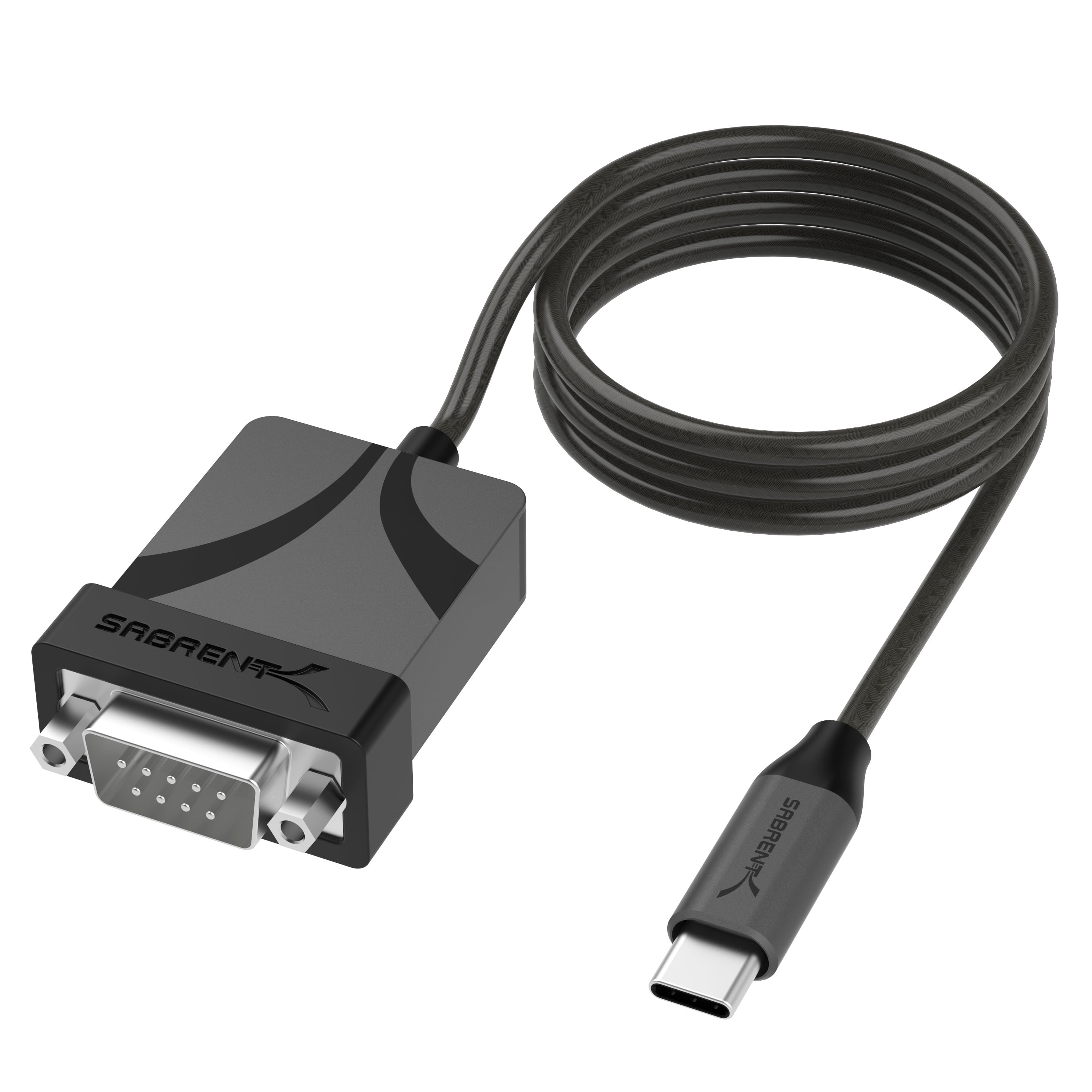 SABRENT USB-C to DB9 Serial RS-232 Adapter Cable 3FT, Prolific PL2303GS ...