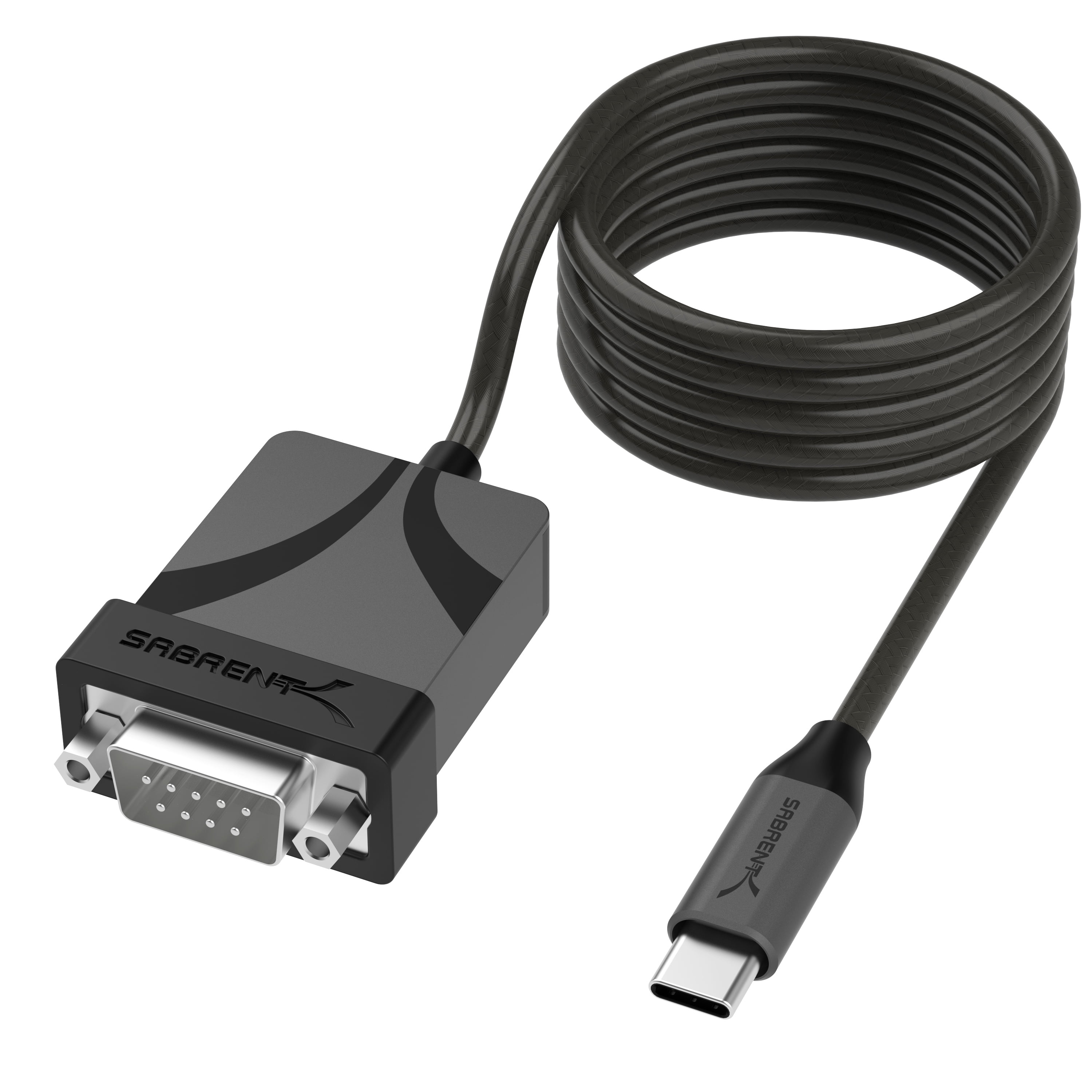 SABRENT USB-C to DB9 Serial RS-232 Adapter Cable 6FT, Prolific PL2303GS ...