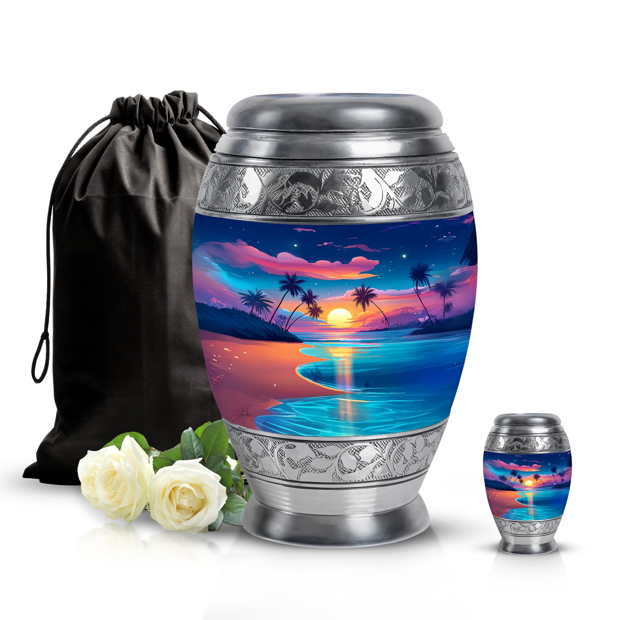 SABURIAL Beach Keepsake for Human Remains - Memorial Urn for Female Ash ...